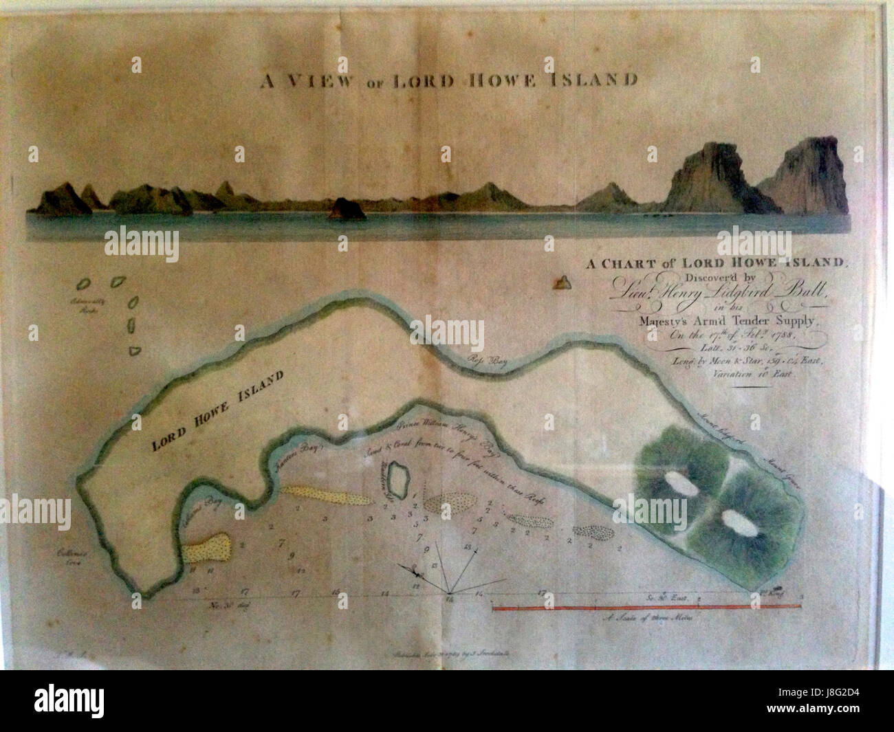 Island lord howe island map hi-res stock photography and images - Alamy