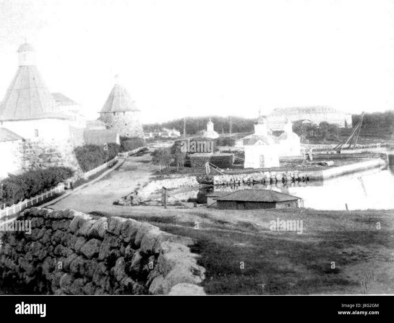This image shows a view of the Solovki Islands, a UNESCO World Heritage ...