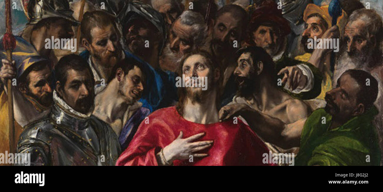 El Expolio del Greco Catedral de Toledo detalle1 Stock Photo - Alamy