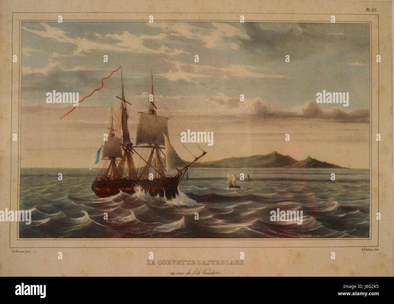 The French corvette L'Astrolabe was an exploration vessel of the early ...