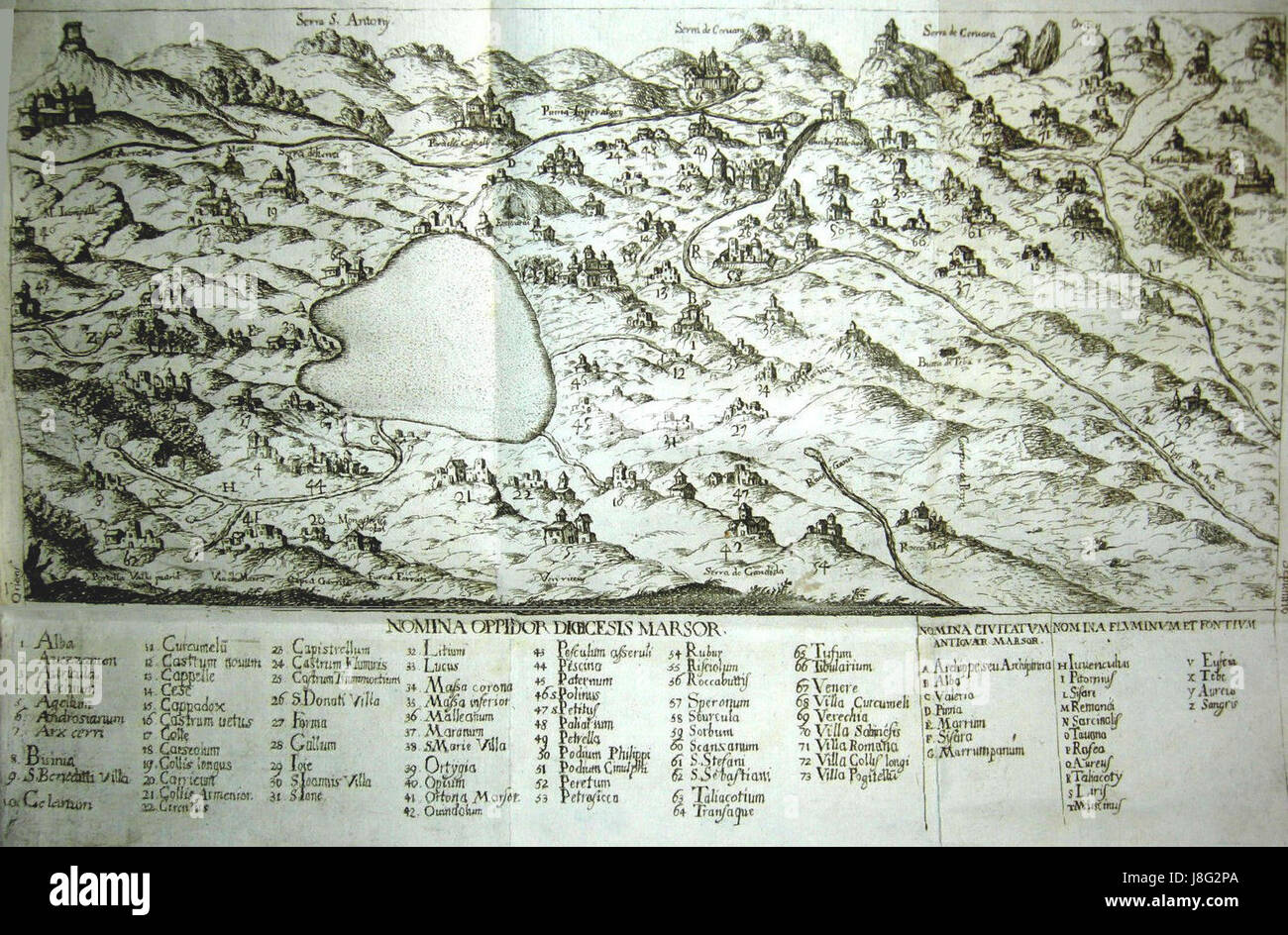 Mappa Muzio Febonio 1678 Stock Photo - Alamy
