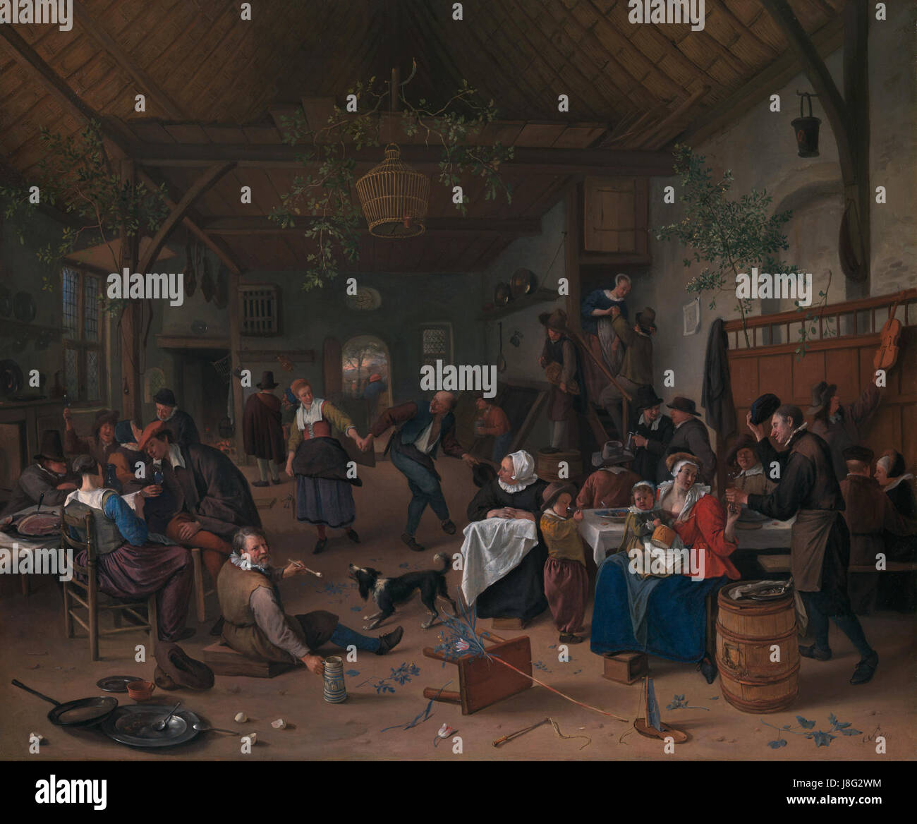 History jan steen dancing couple hi-res stock photography and images ...