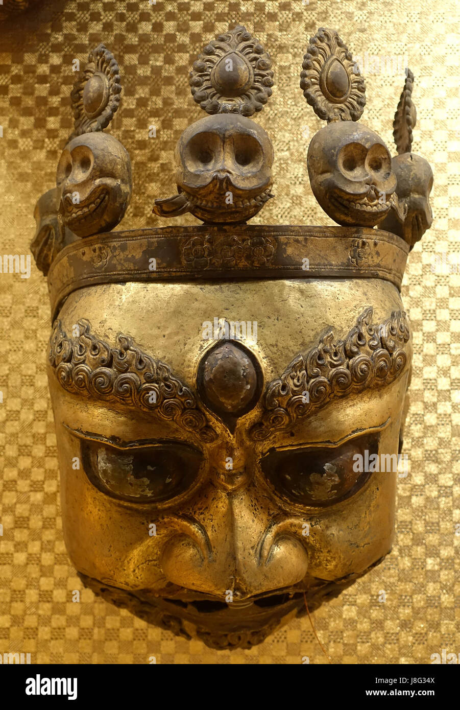 This mask, housed at the Sichuan University Museum in Chengdu, China ...