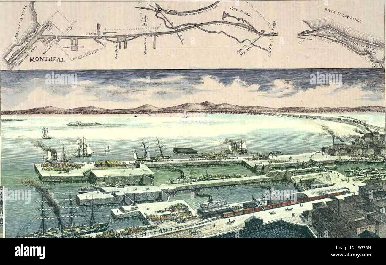 Lachine map hi-res stock photography and images - Alamy