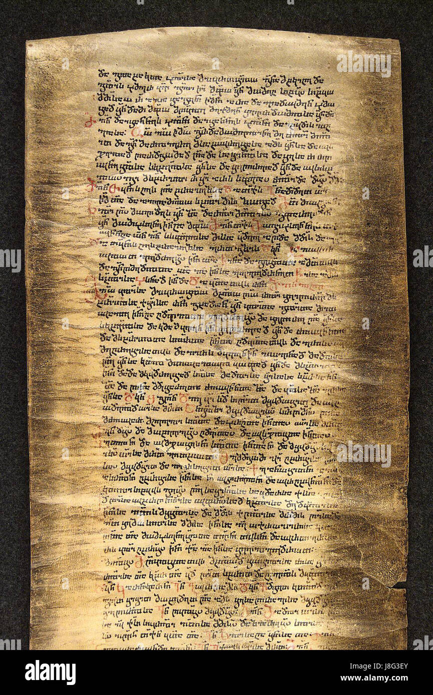 Old georgian manuscript hi-res stock photography and images - Alamy