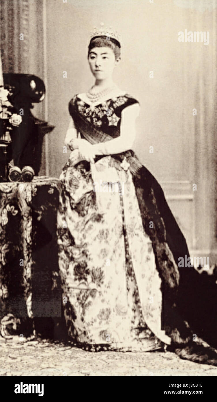 Empress Shoken was the wife of Emperor Meiji of Japan and a significant ...