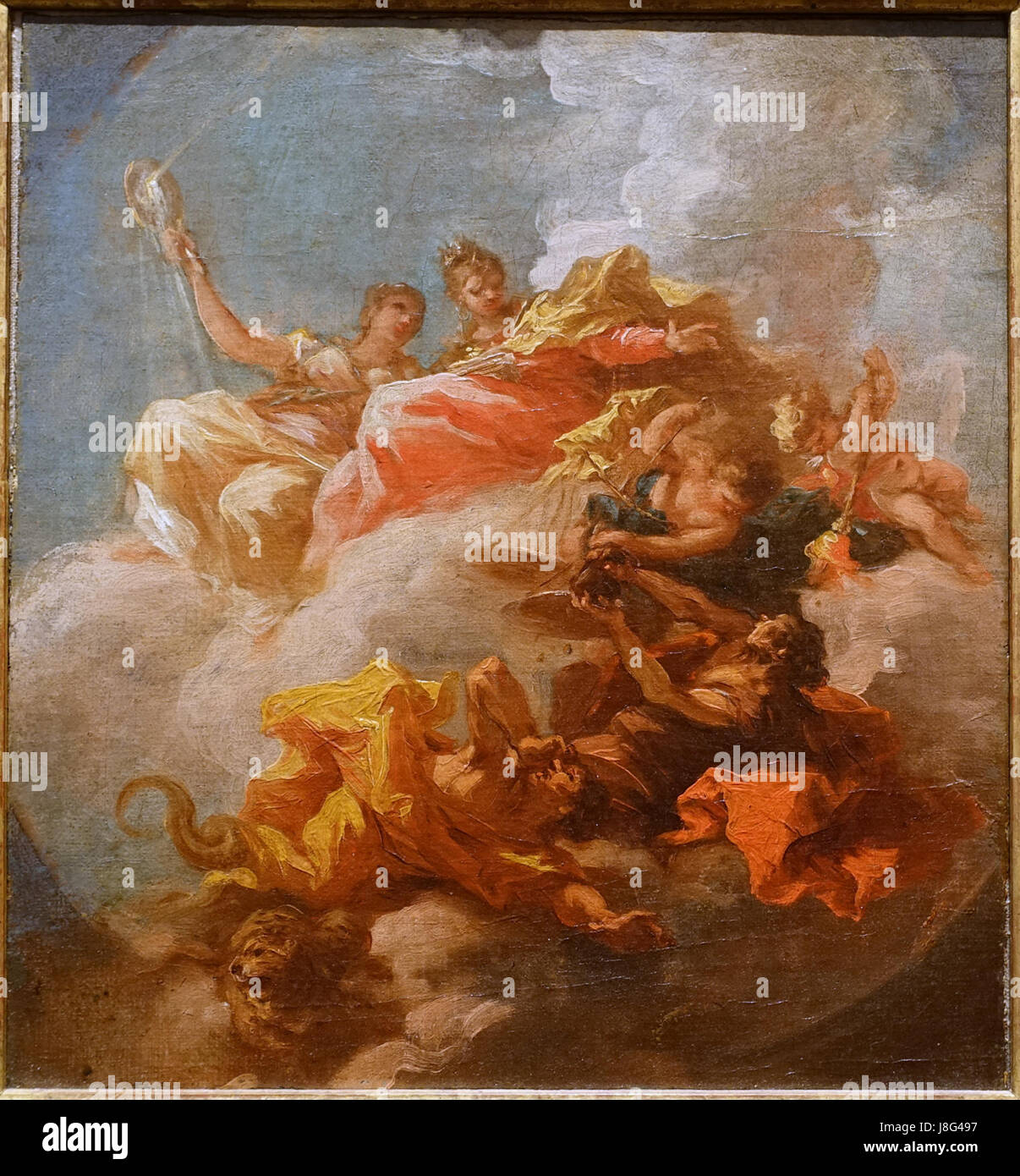 Justice Fulminating the Vices, sketch for Antwerp town hall ceiling, by ...