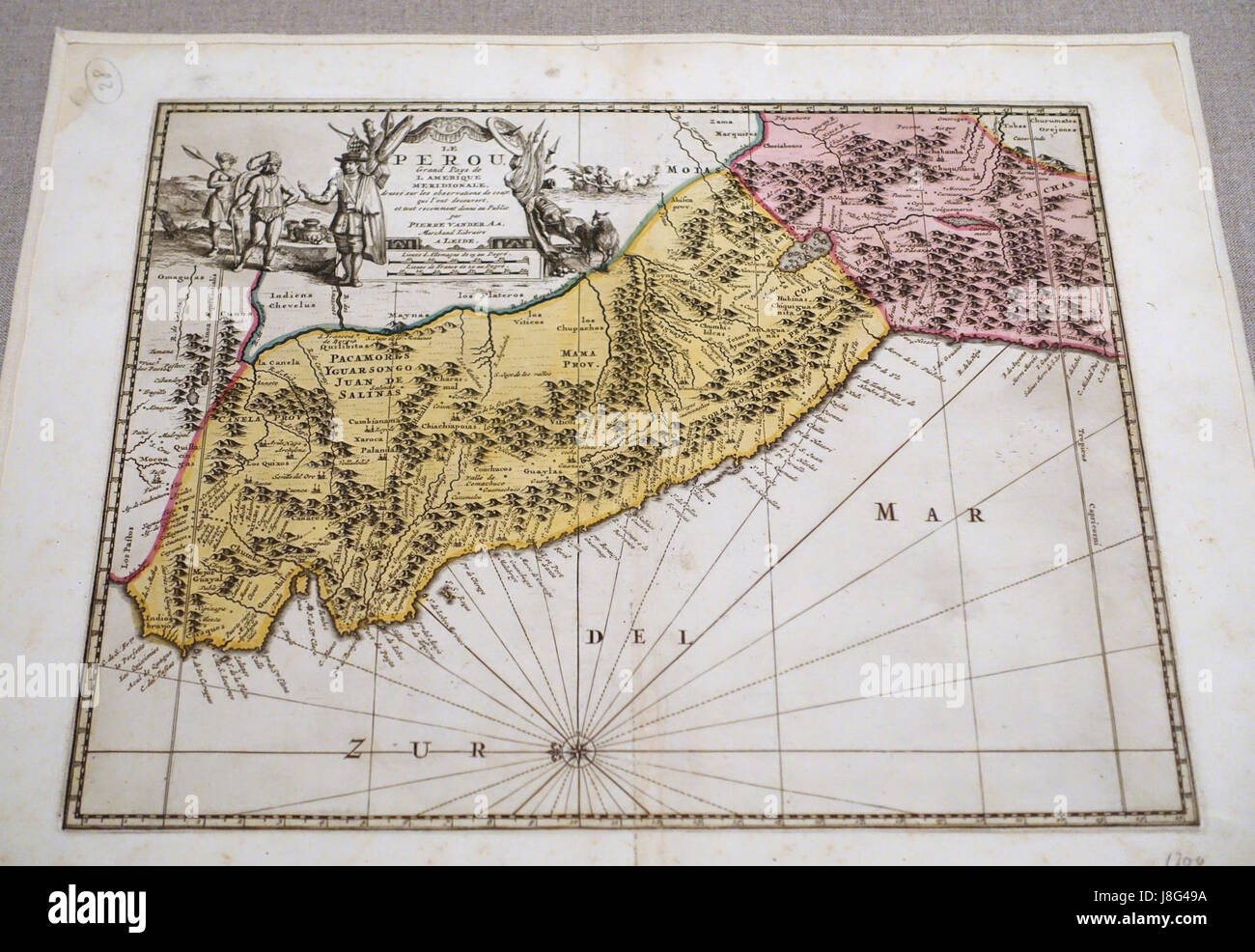 Map of america 1700 hi-res stock photography and images - Alamy