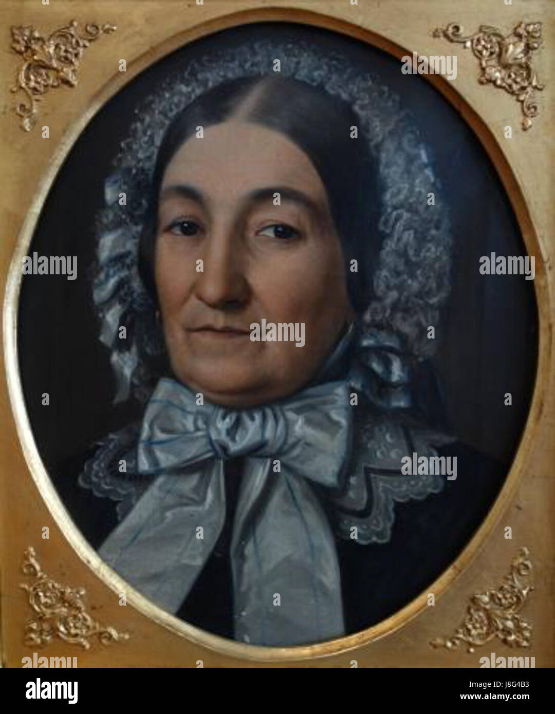 A portrait of Misu Popp, depicting his mother in a detailed and ...