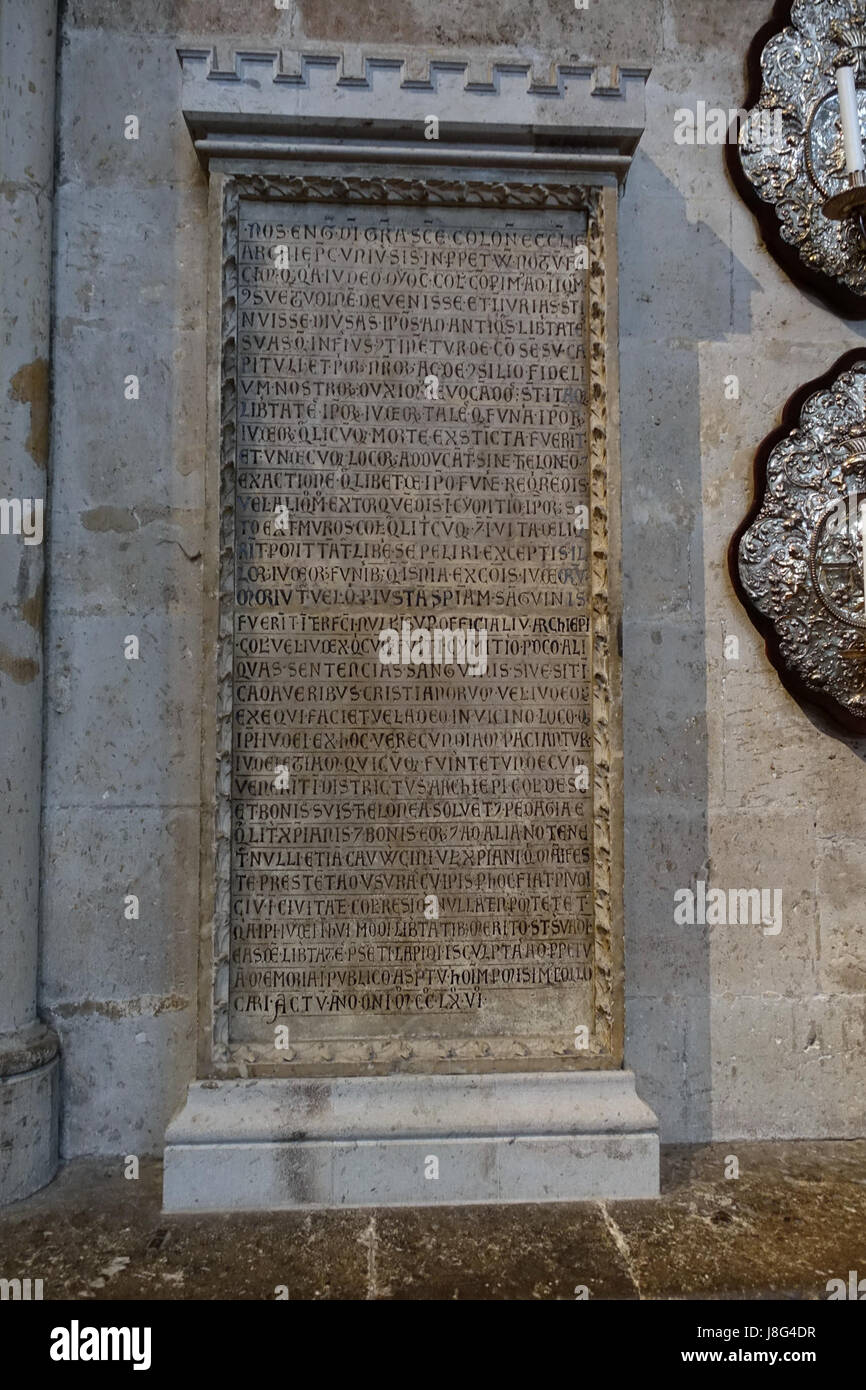 This image features an inscription from the Cologne Cathedral in ...