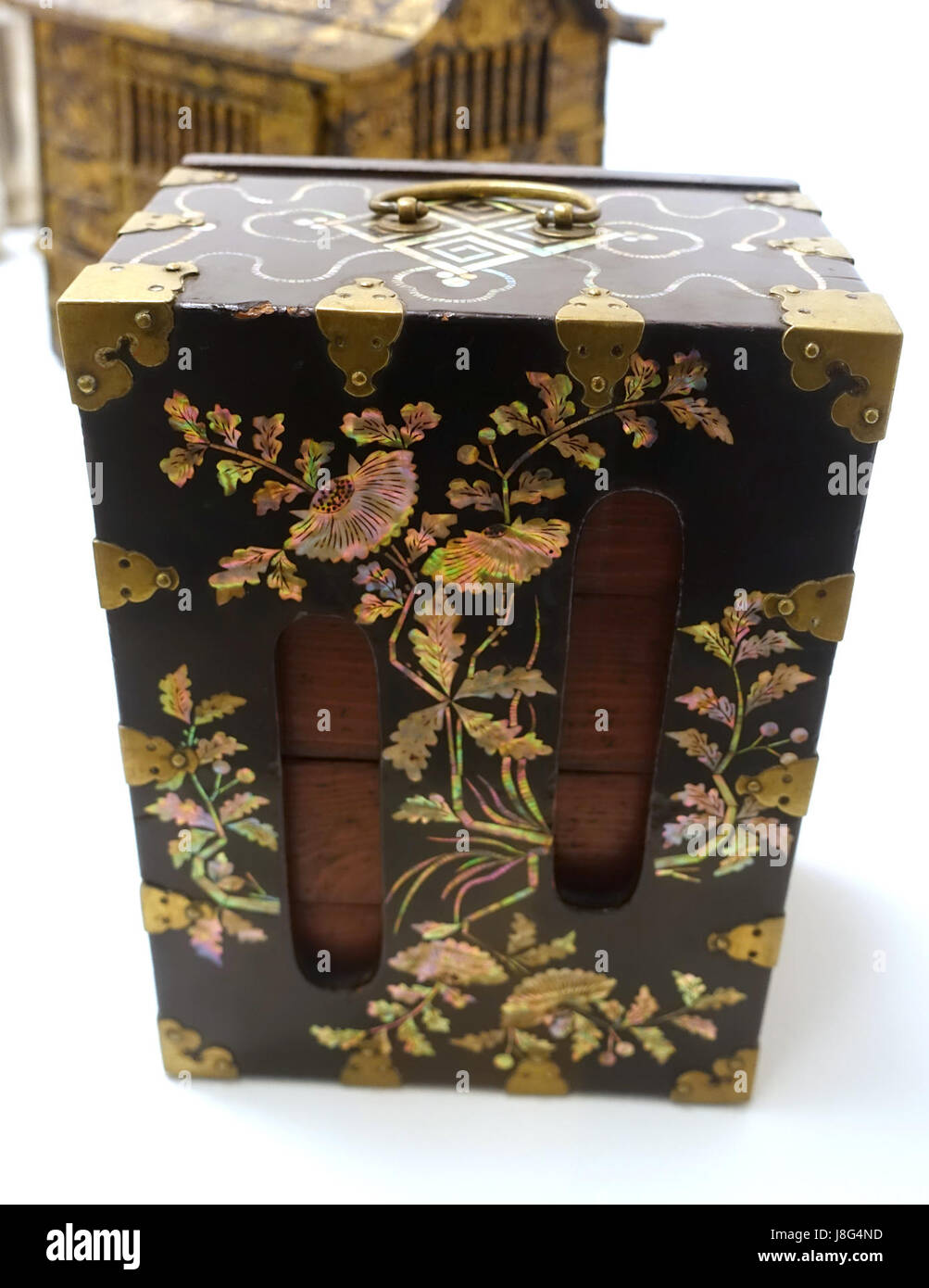 A lacquer box from Korea's Joseon dynasty, circa 1900 AD, featuring ...