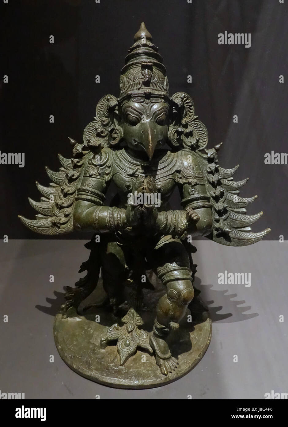 This bronze sculpture of Garuda, from Tamil Nadu, India, dates back to ...