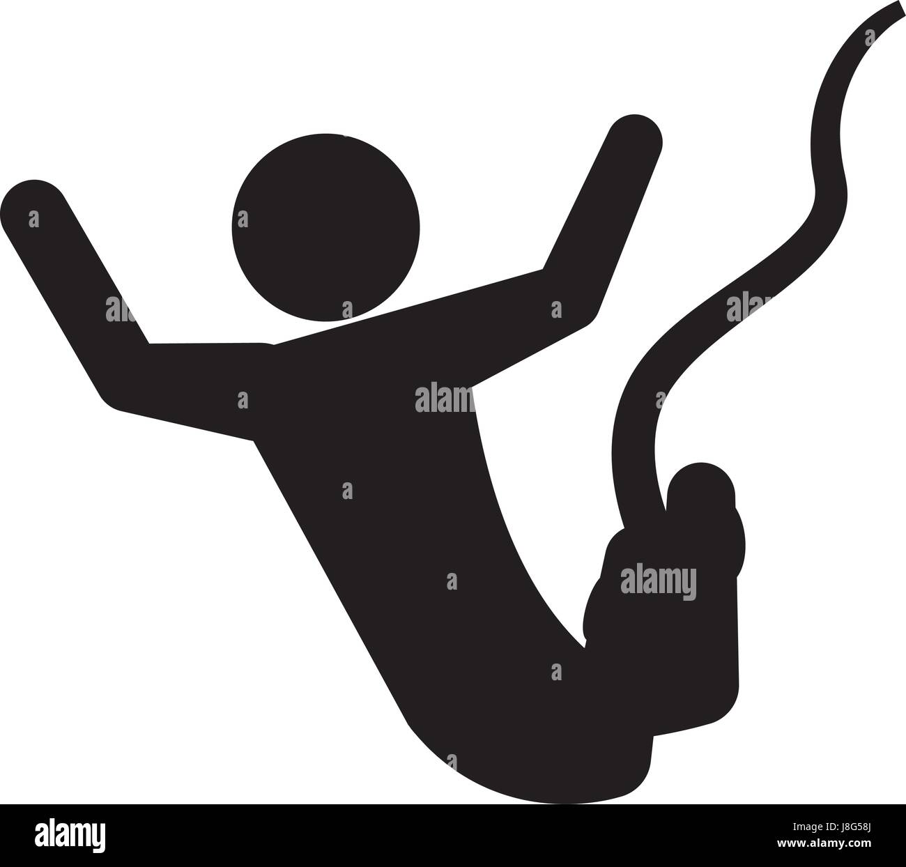 Bungee jumping symbol hi-res stock photography and images - Alamy