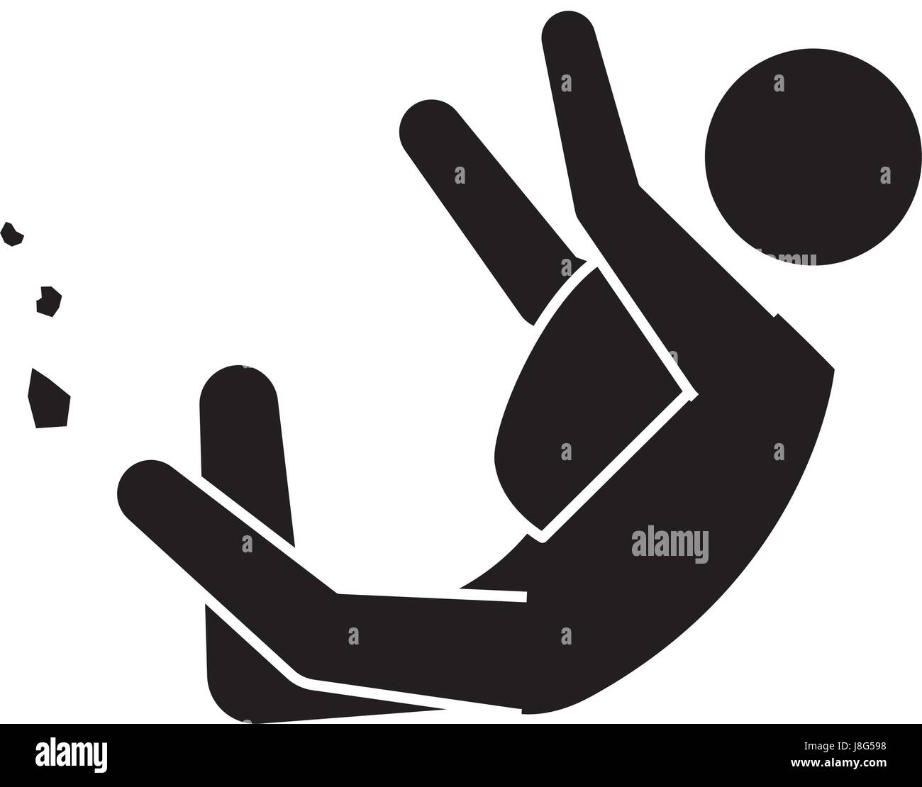 pictogram man jumping up concept Stock Vector Image & Art - Alamy