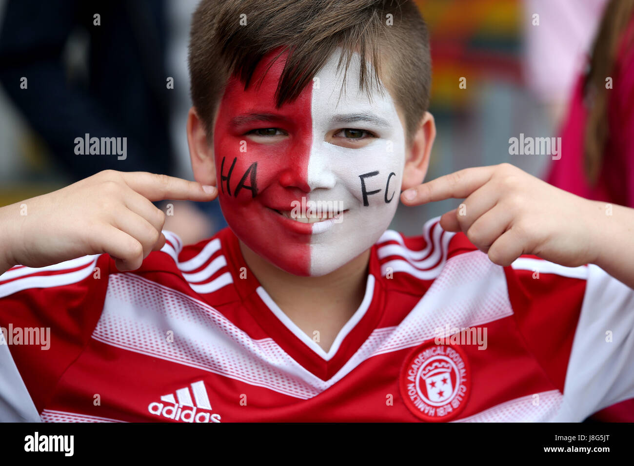 Hamilton Academical fan before the Scottish Premiership play of final ...