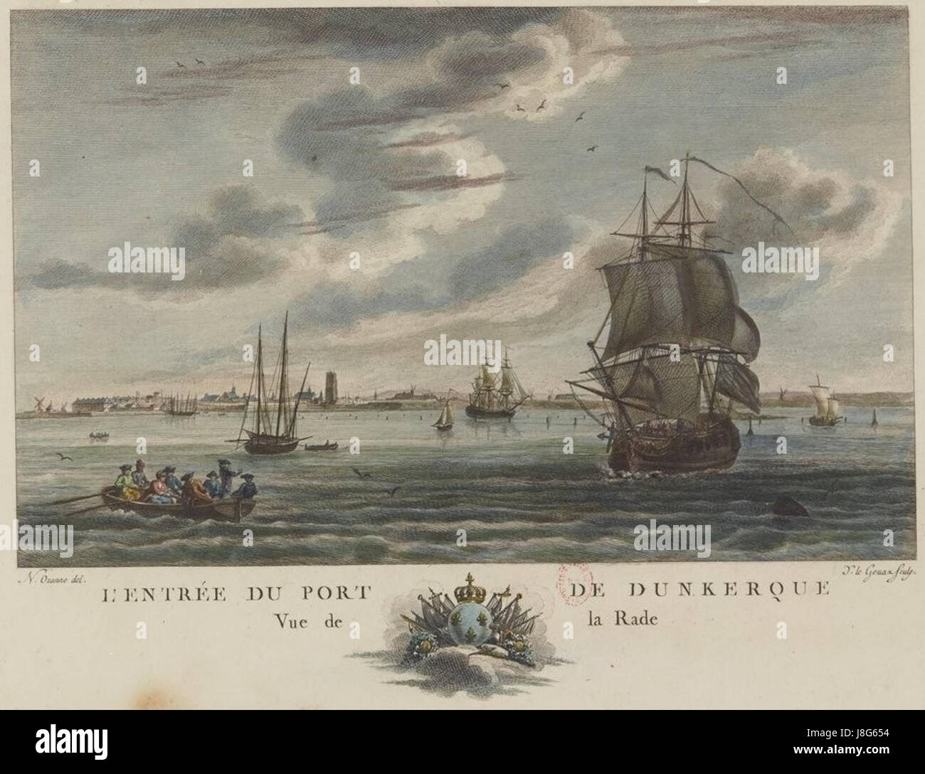 This 1776 illustration of the port of Dunkirk provides a visual ...