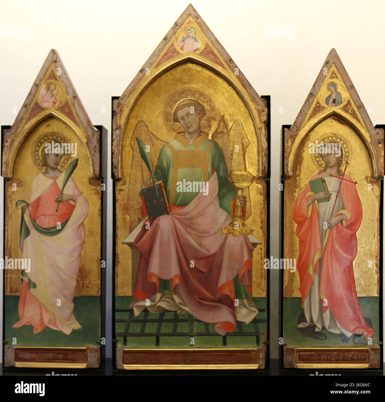 This painting by Lorenzo Monaco features Saint Laurent, showcasing the ...