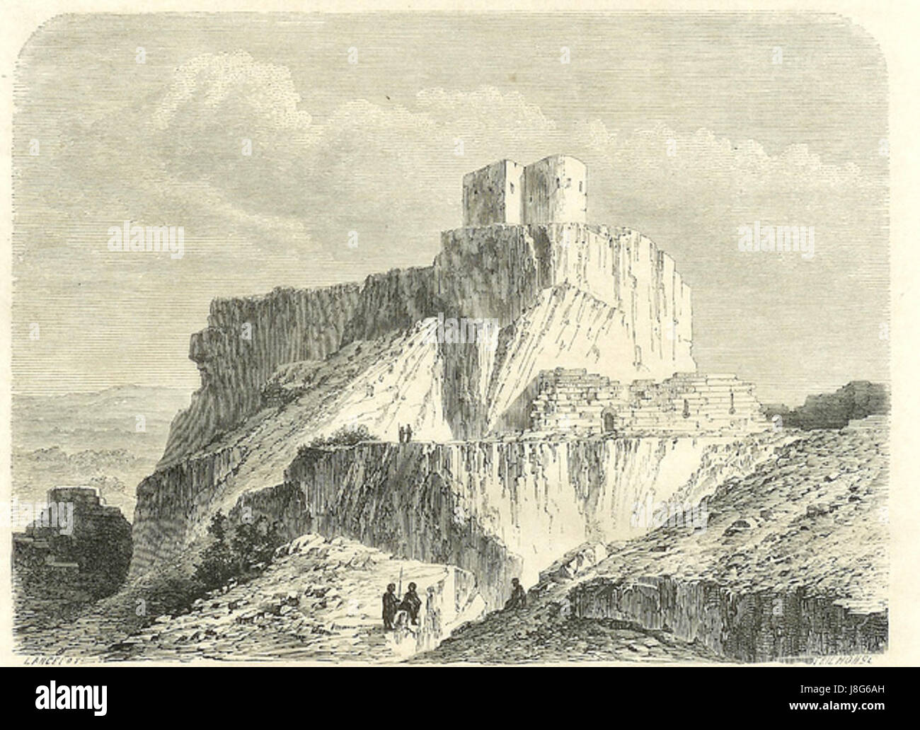 Lampron Castle, located in France, is a historic structure with ...
