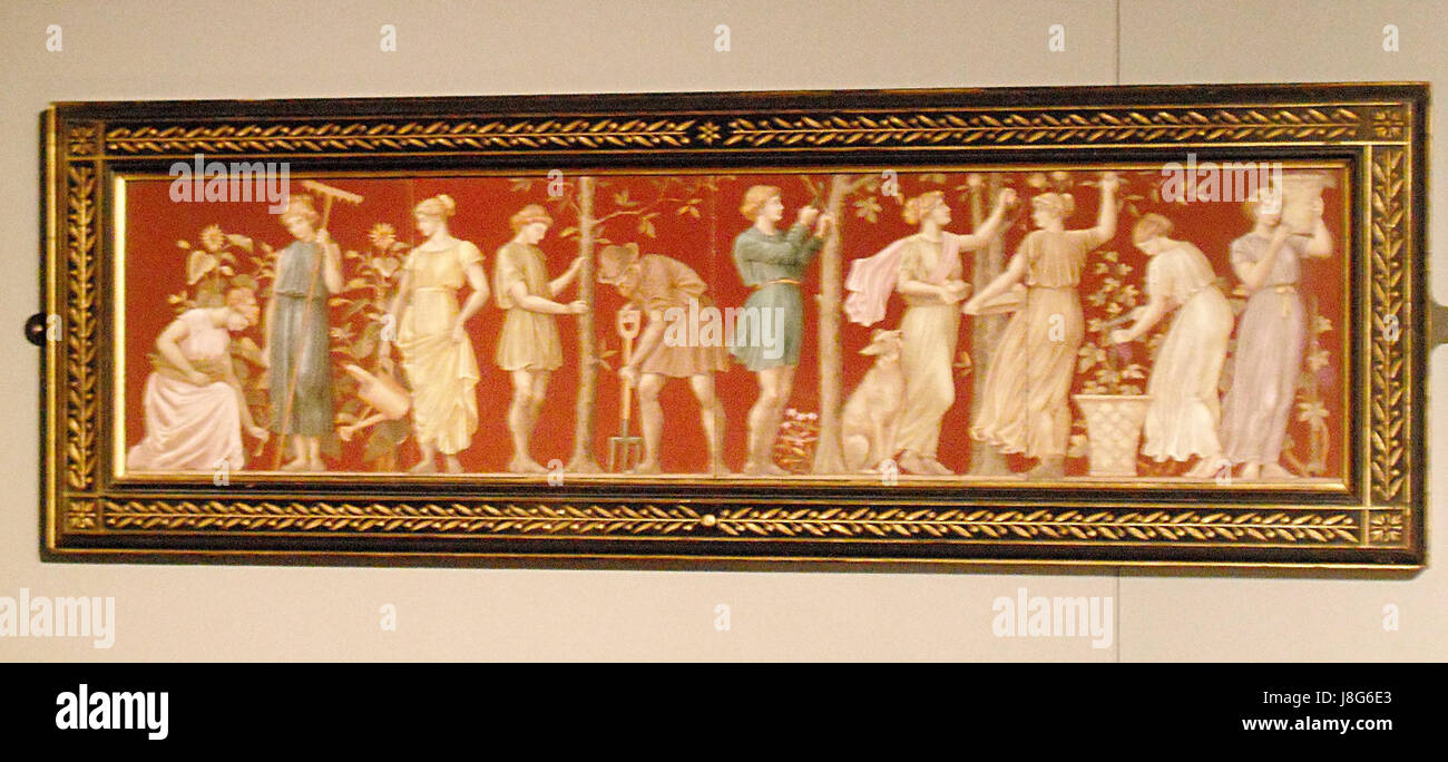A decorative wall plaque from Minton, a renowned British pottery ...