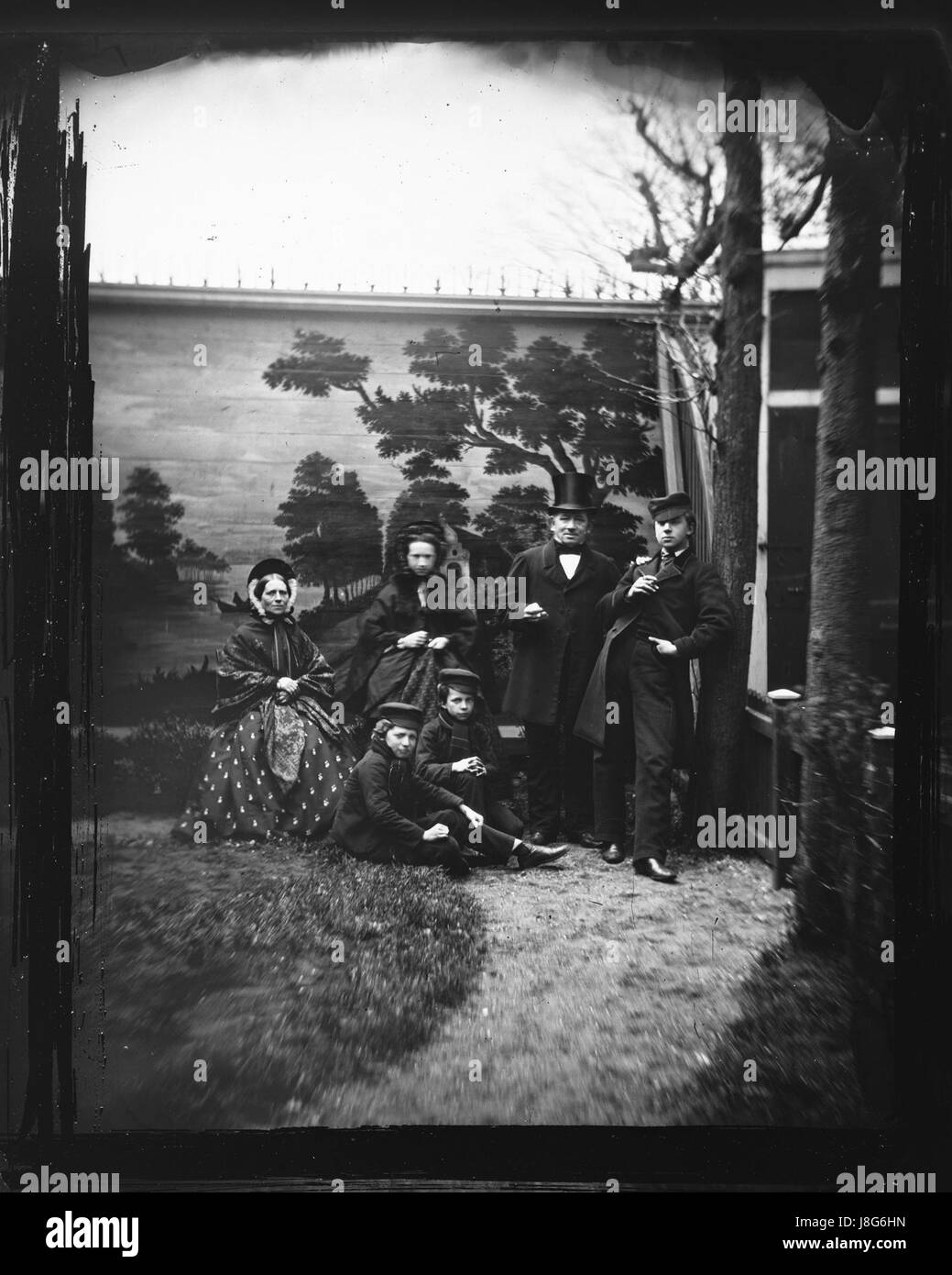 A portrait of Johan Jacob Bart (1813â€“1864), a ship captain depicted ...