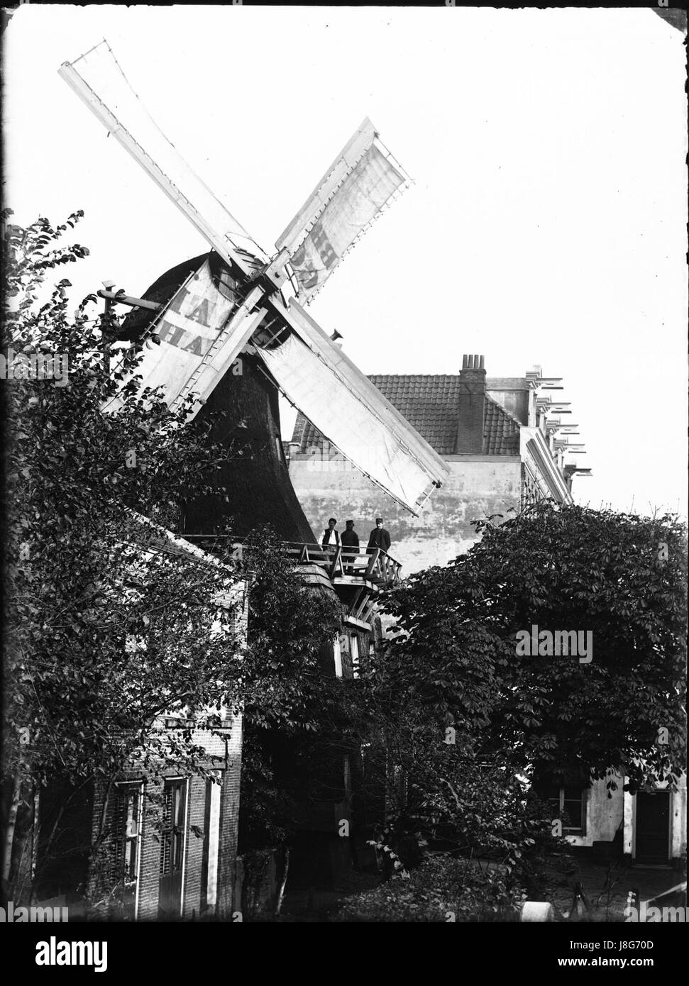 Molen De Goede Verwachting Amsterdam Jacob Olie 1891 Stock Photo - Alamy