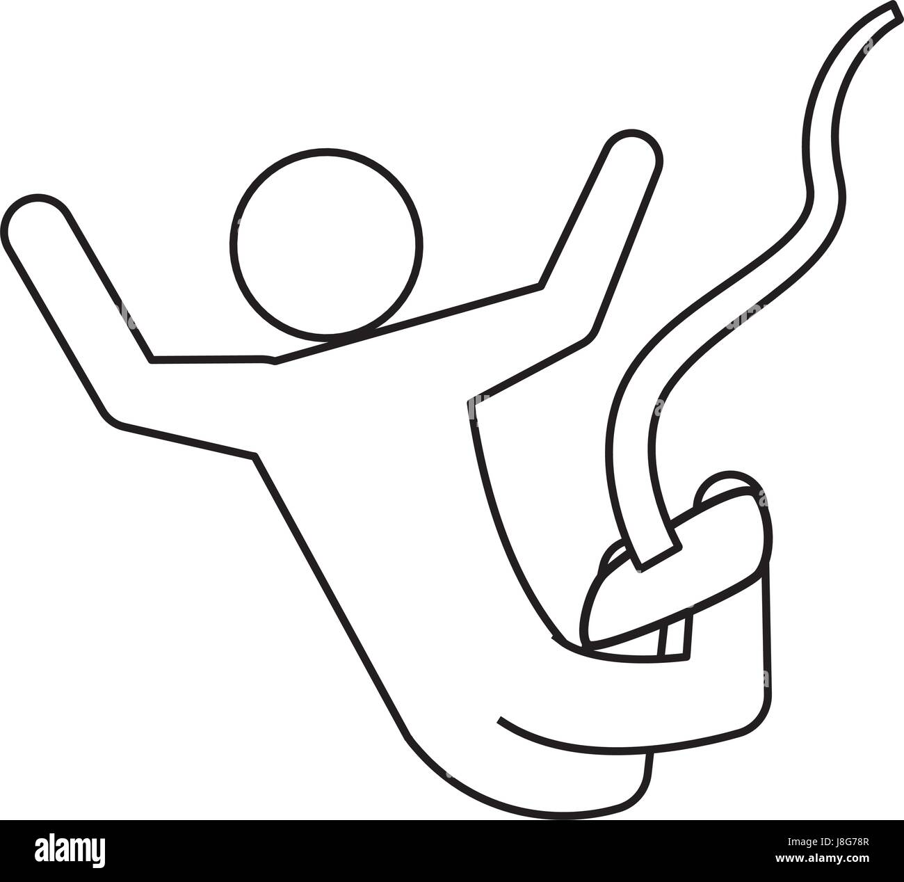 Bungee jumping symbol Stock Vector Images - Alamy