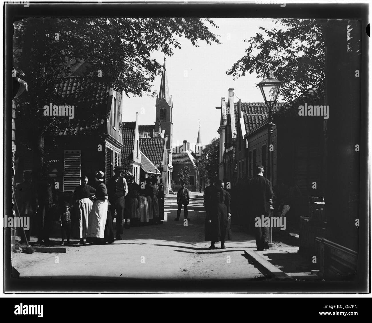 This image captures a view of Krommenie, a town in the Netherlands, as ...