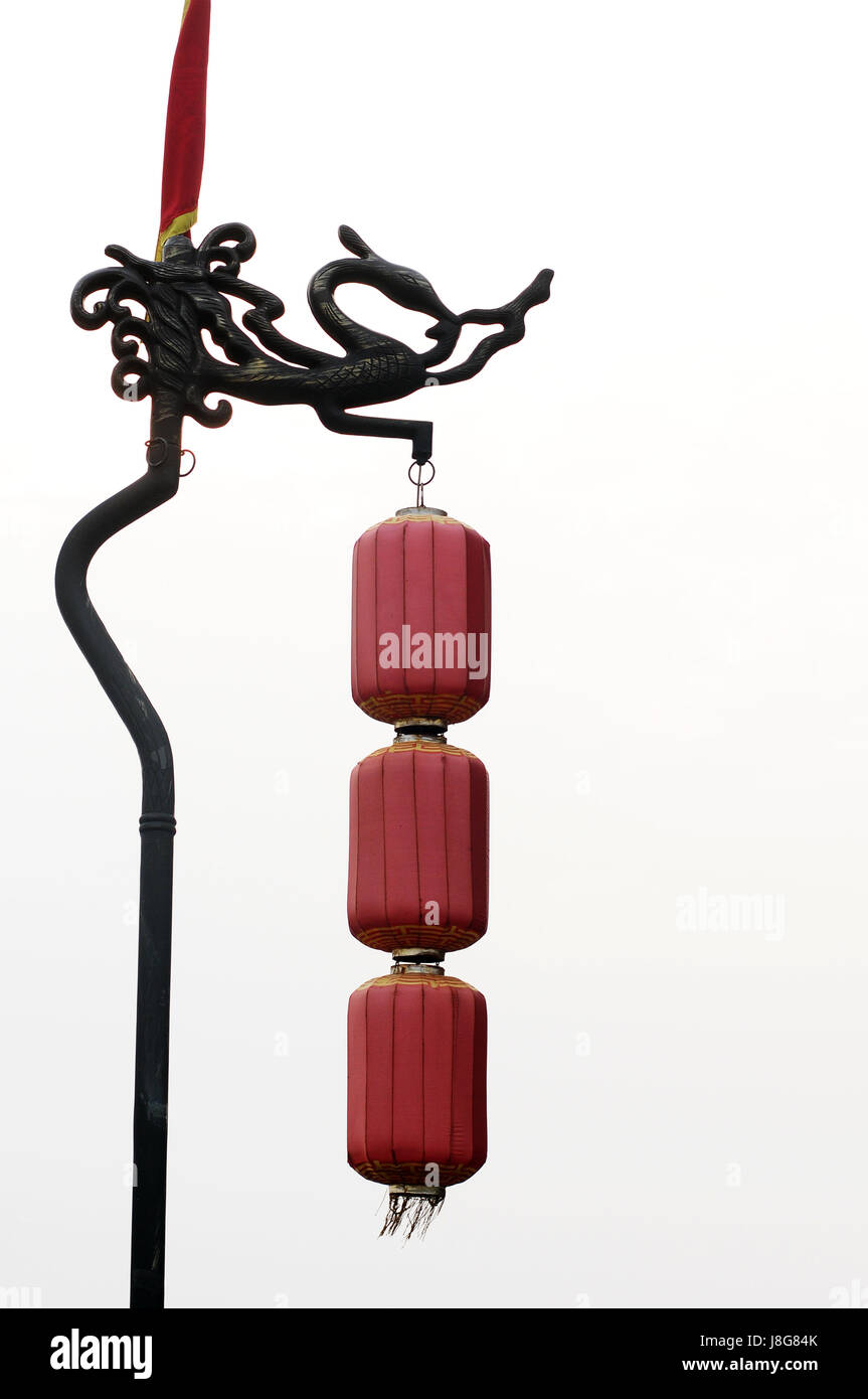 travel, culture, famous, asia, flag, traditional, lantern, pole, china ...