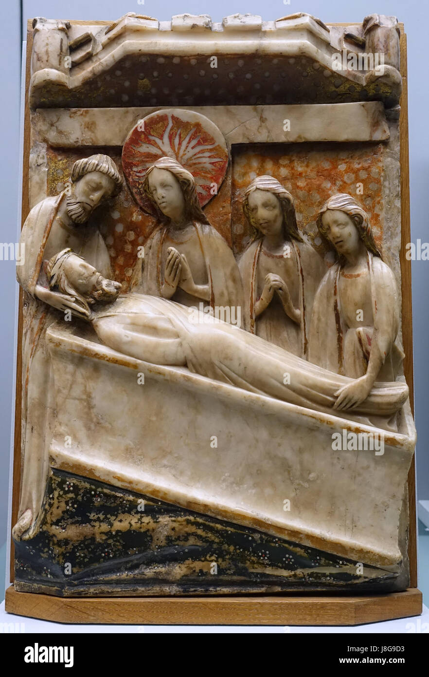 Entombment of Christ, England, c. 1380 1420, alabaster with polychrome ...
