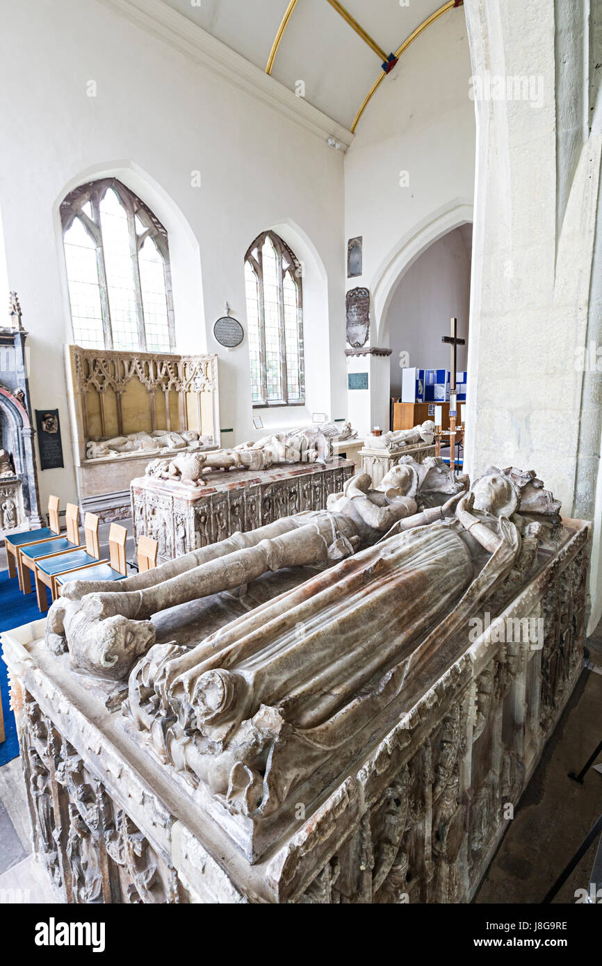 Tomb of William ap Thomas died 1445 and Gwladys in St Mary's Church ...