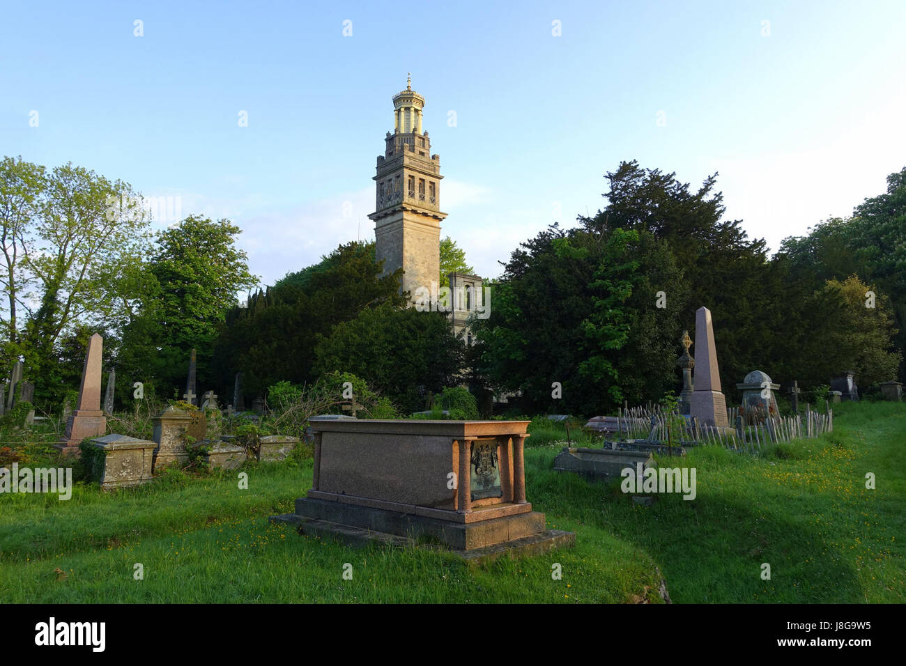 An image of Lansdown Cemetery in Bath, England, capturing its historic ...