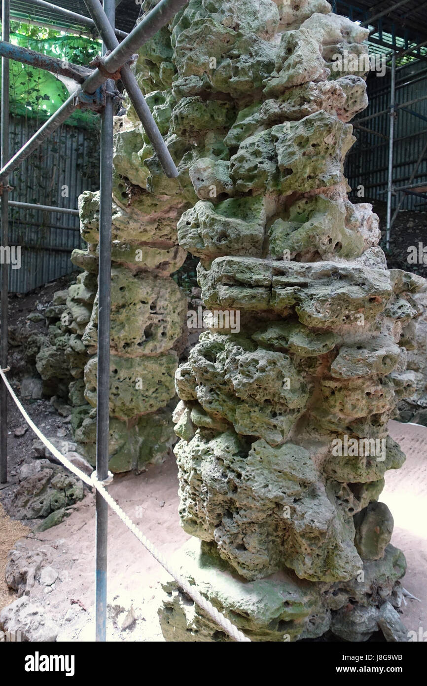 The Grotto ruins at Prior Park in Bath, England, are remnants of a ...