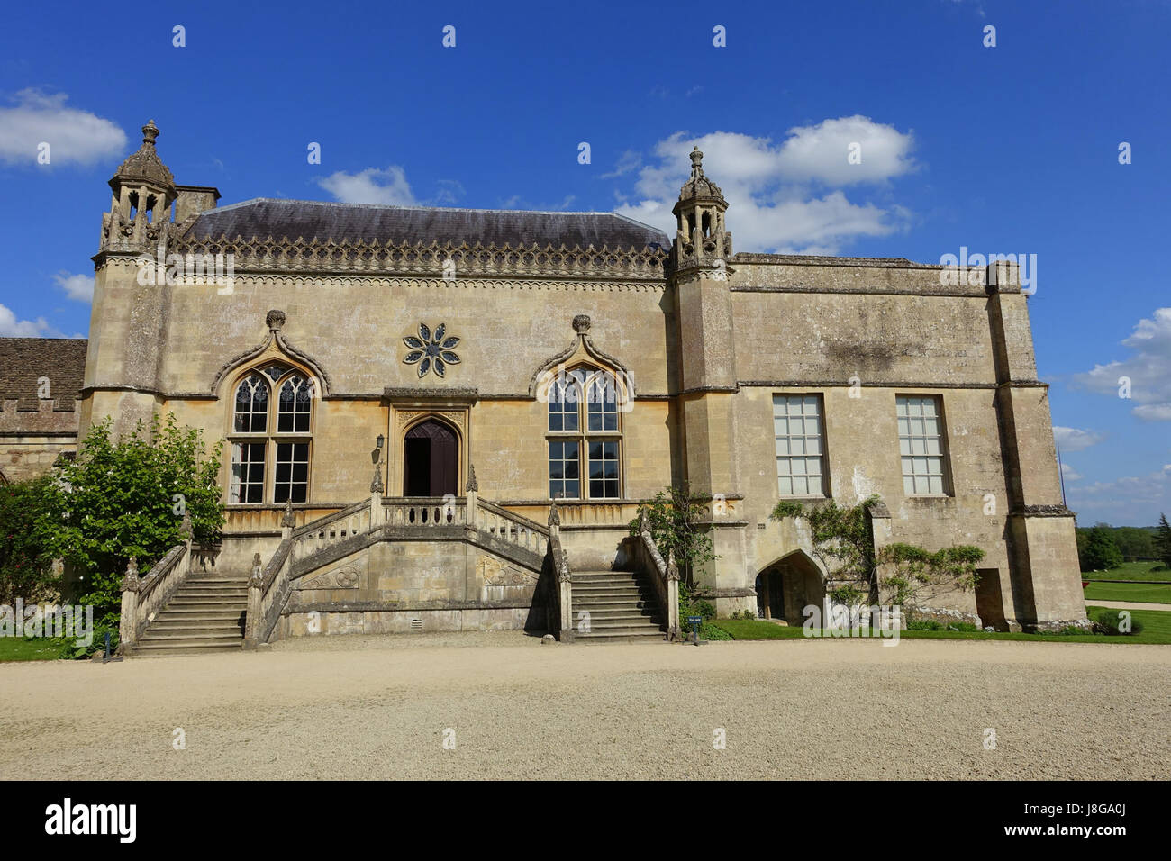 Lacock Abbey, located in Wiltshire, England, is a historical site known ...