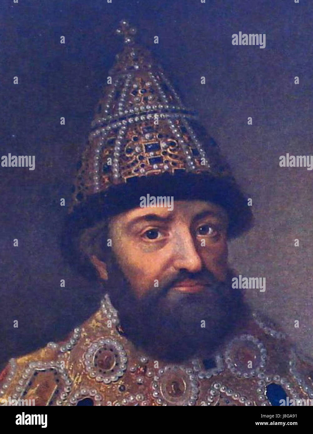 This detail focuses on Michail I. Romanov, the first Tsar of Russia ...