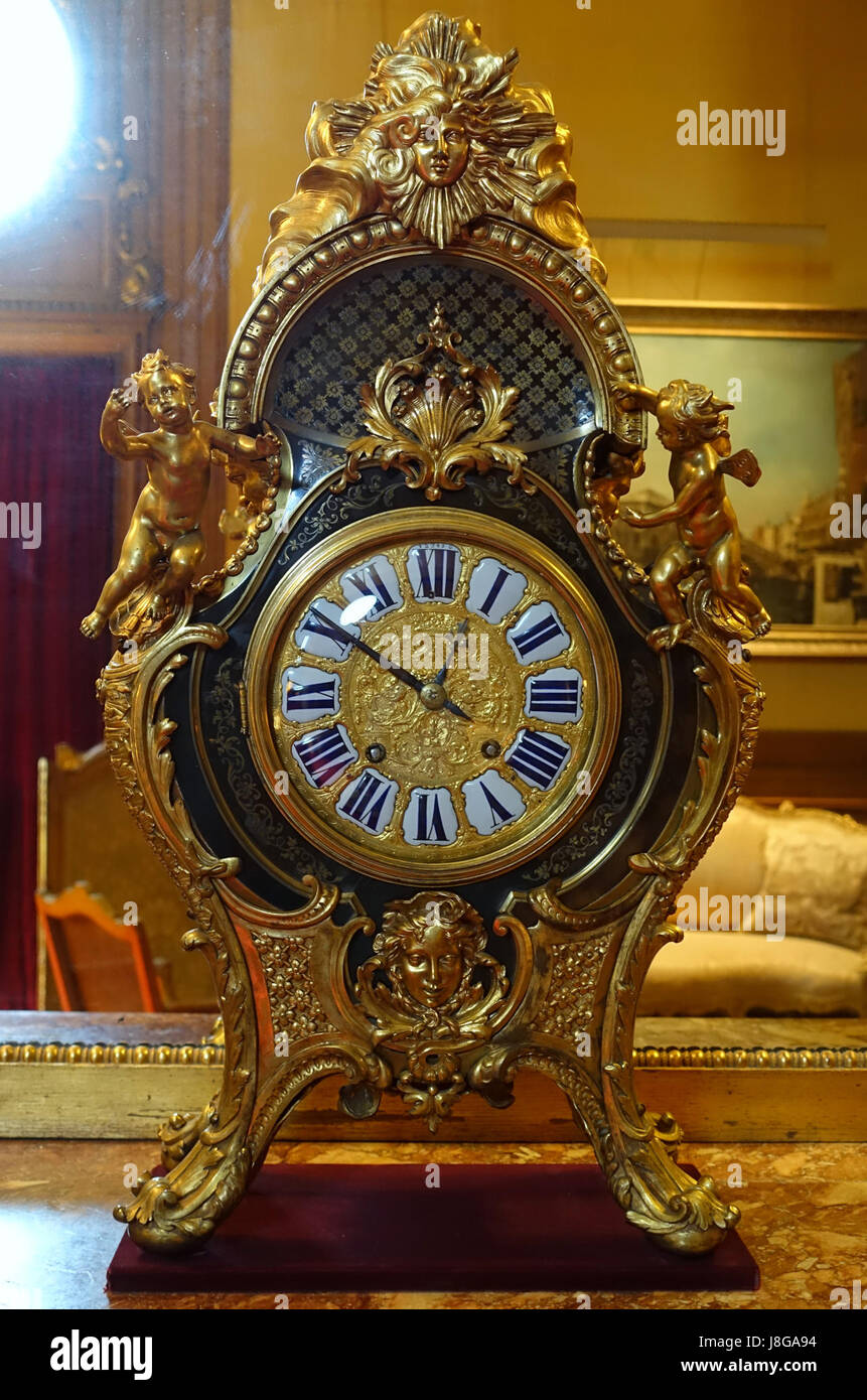 Mantel clock, 1 of 2 Waddesdon Manor Buckinghamshire, England DSC07677 ...