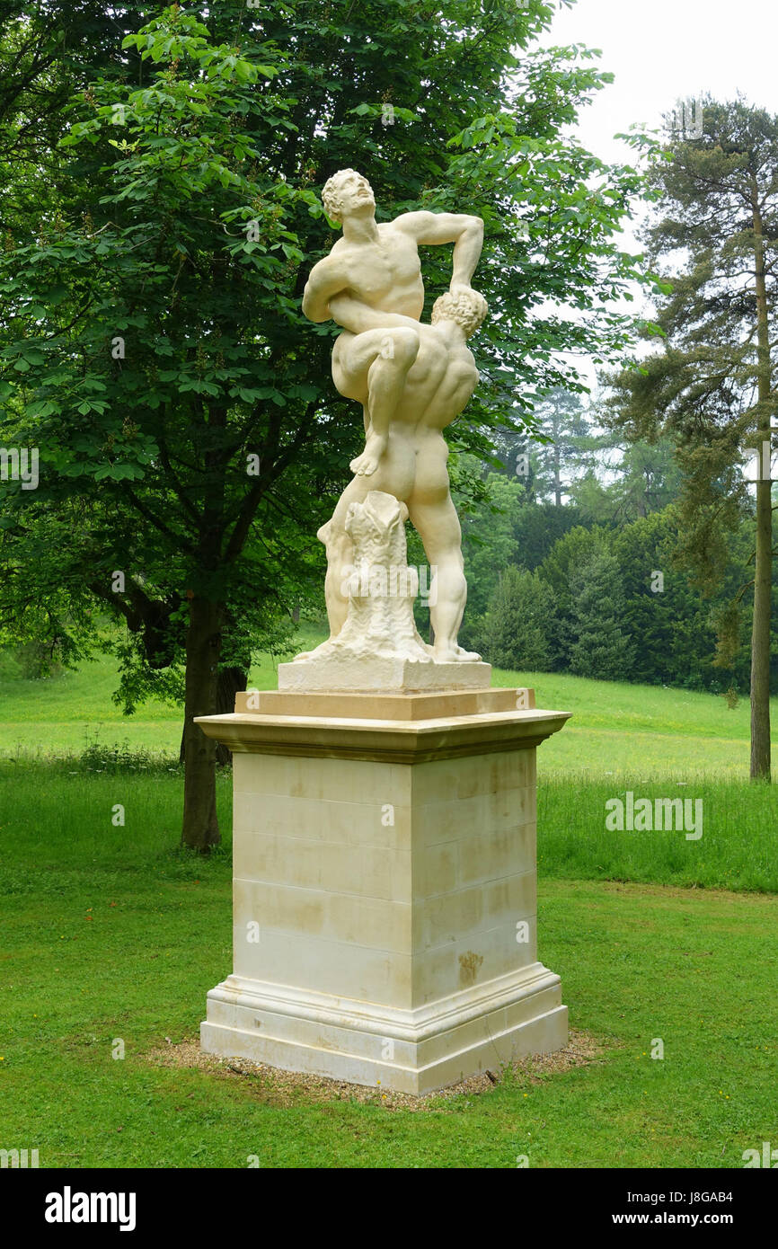 This image captures a famous scene of the Greek myth of Hercules and ...