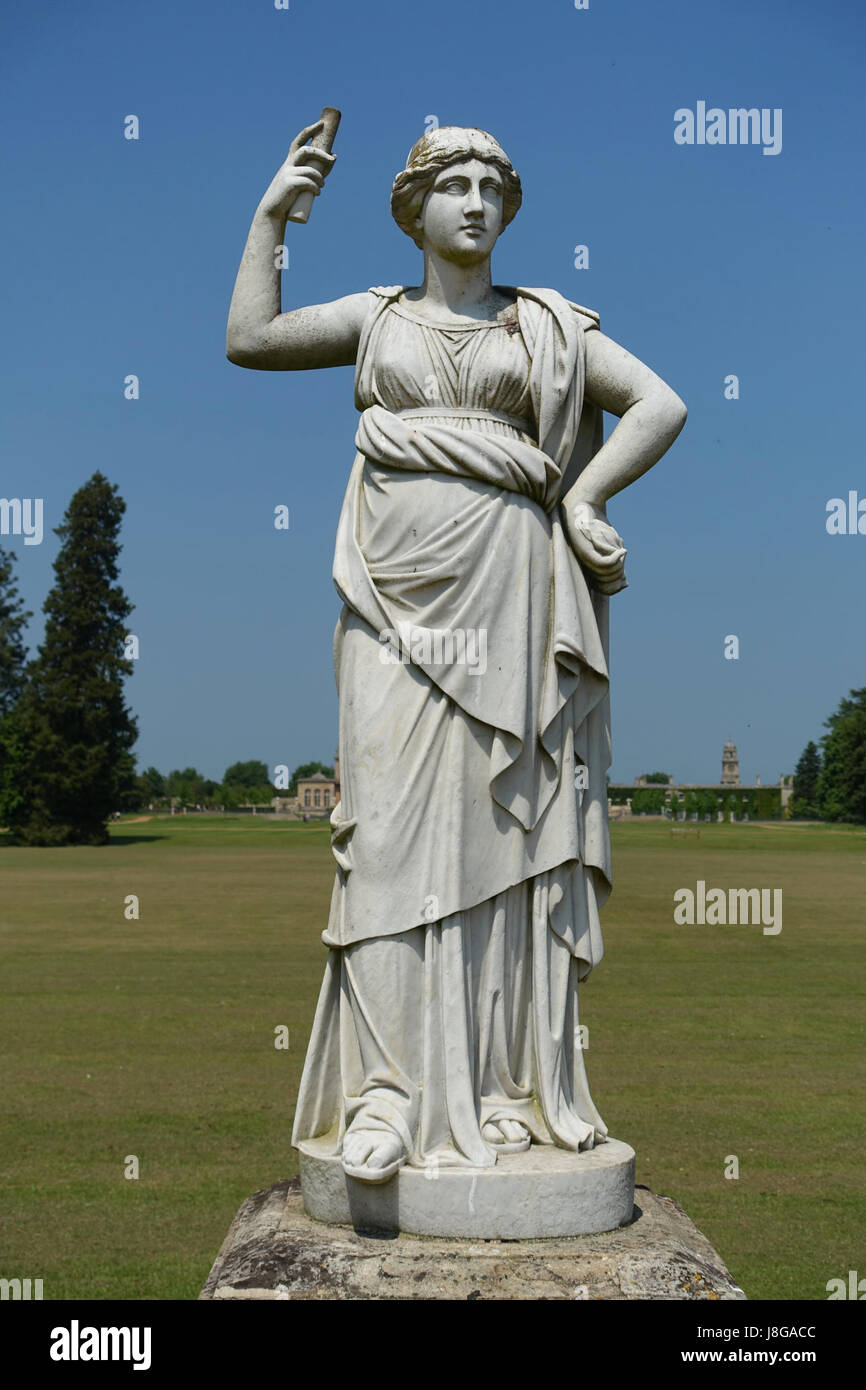 The photograph likely depicts *Juno*, a statue located in Wrest Park ...