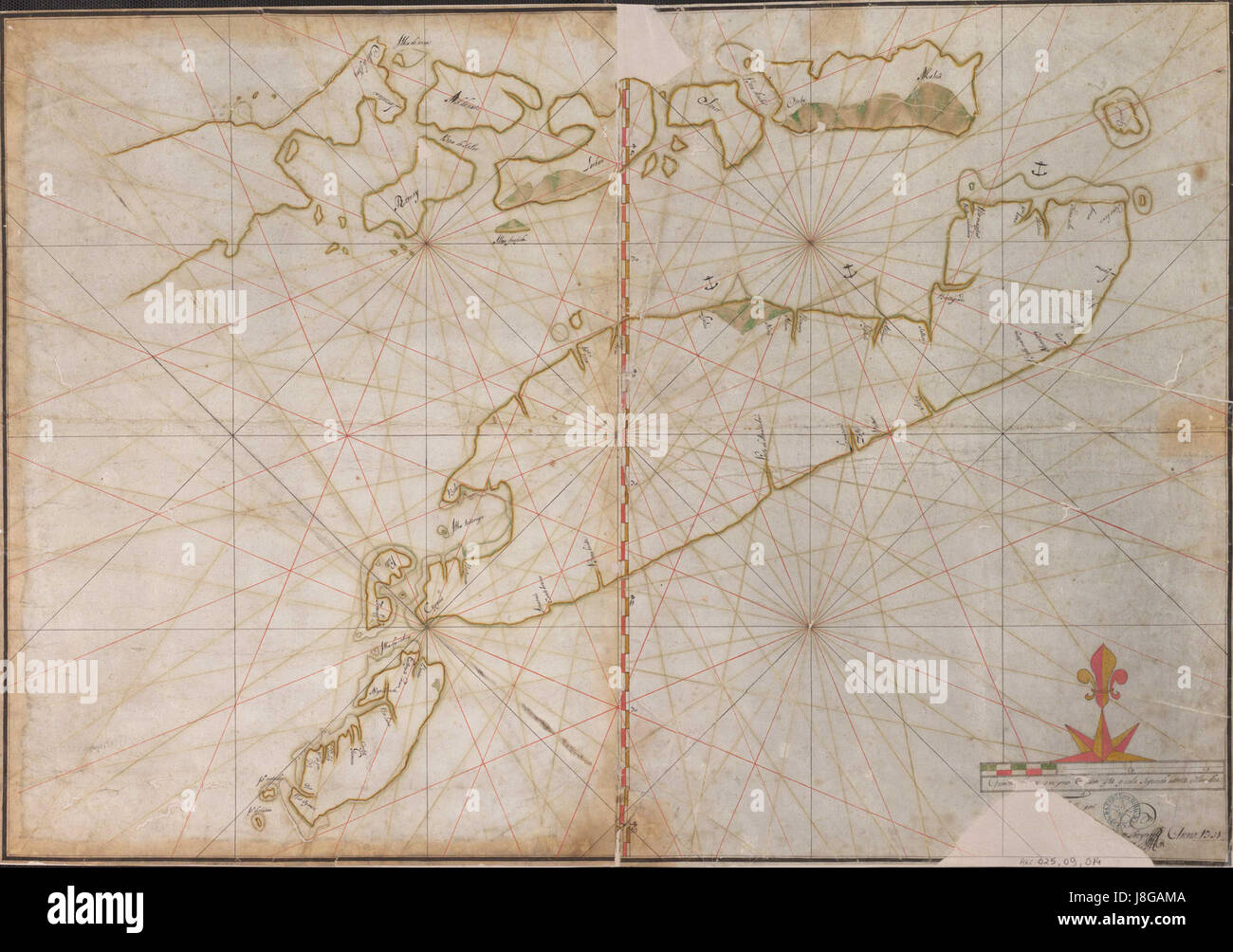 The 1731 map of Timor illustrates the island's geographical and ...