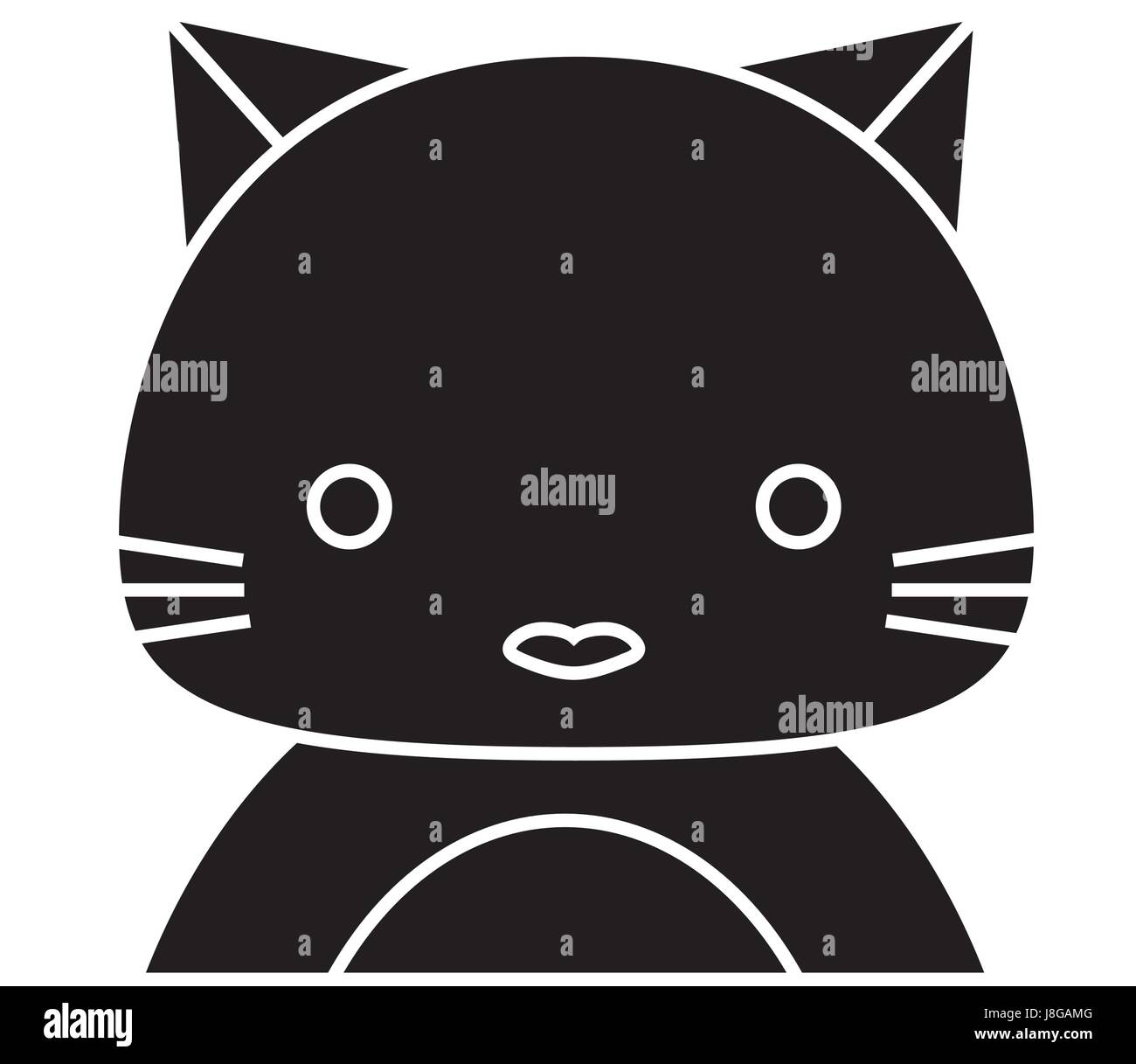 cute cat icon Stock Vector Image & Art - Alamy