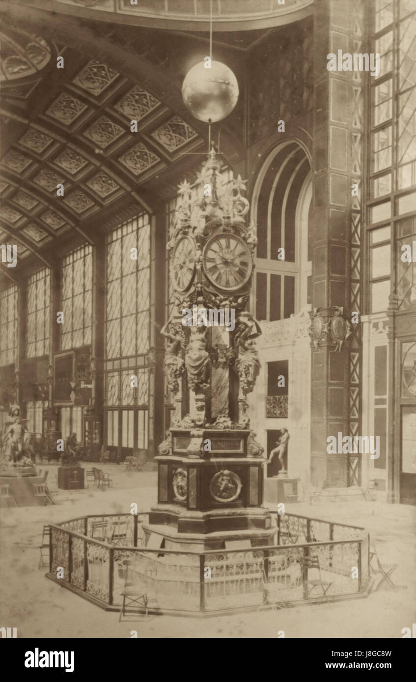 Monumental clock by Farcot, 1878 Stock Photo - Alamy