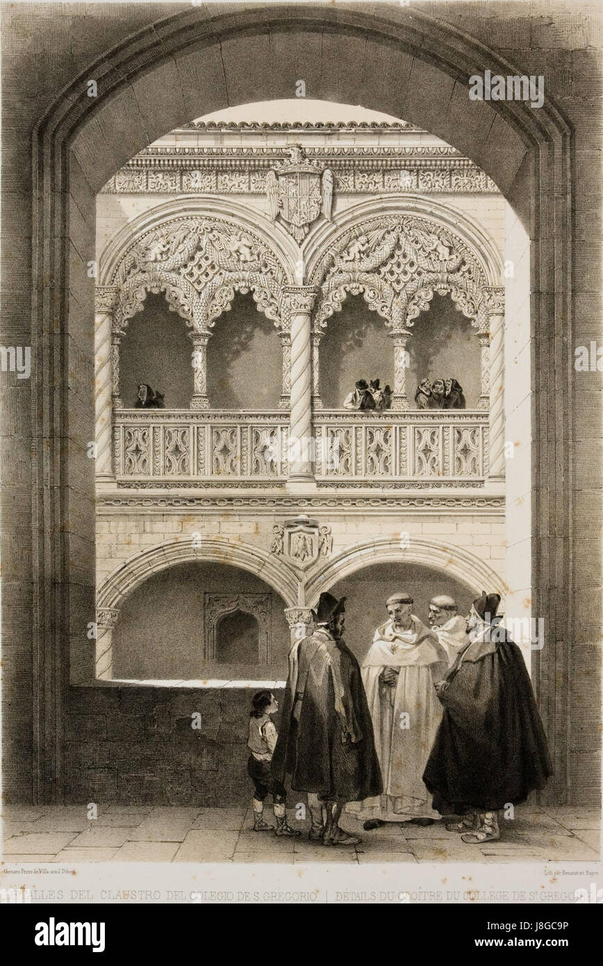 This 1850 illustration by Villaamil Benois depicts the detailed ...