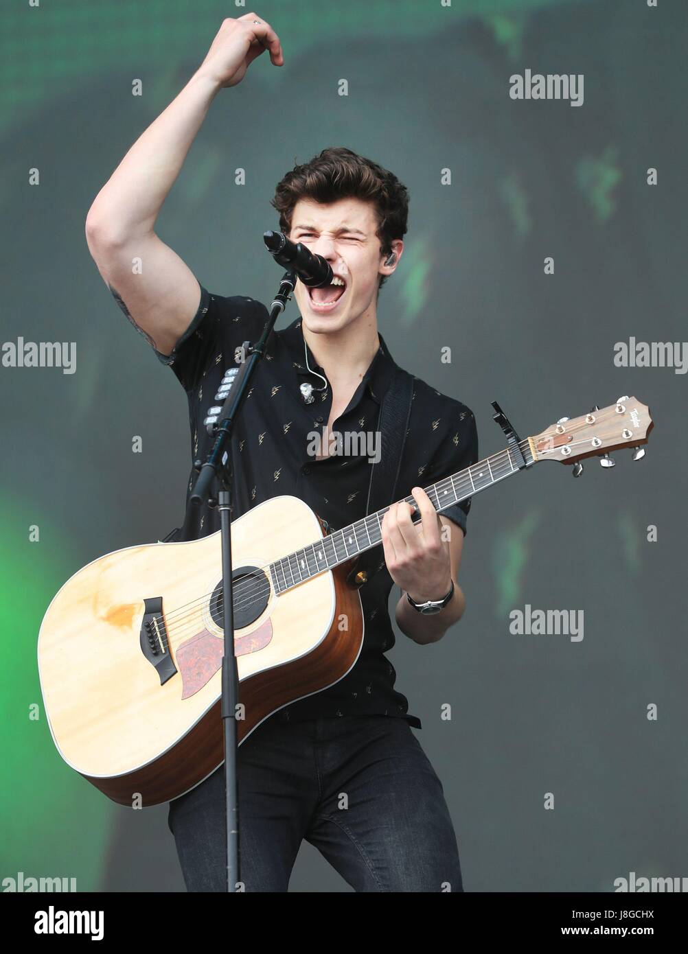 Shawn Mendes performs during BBC Radio 1's Big Weekend at Burton ...