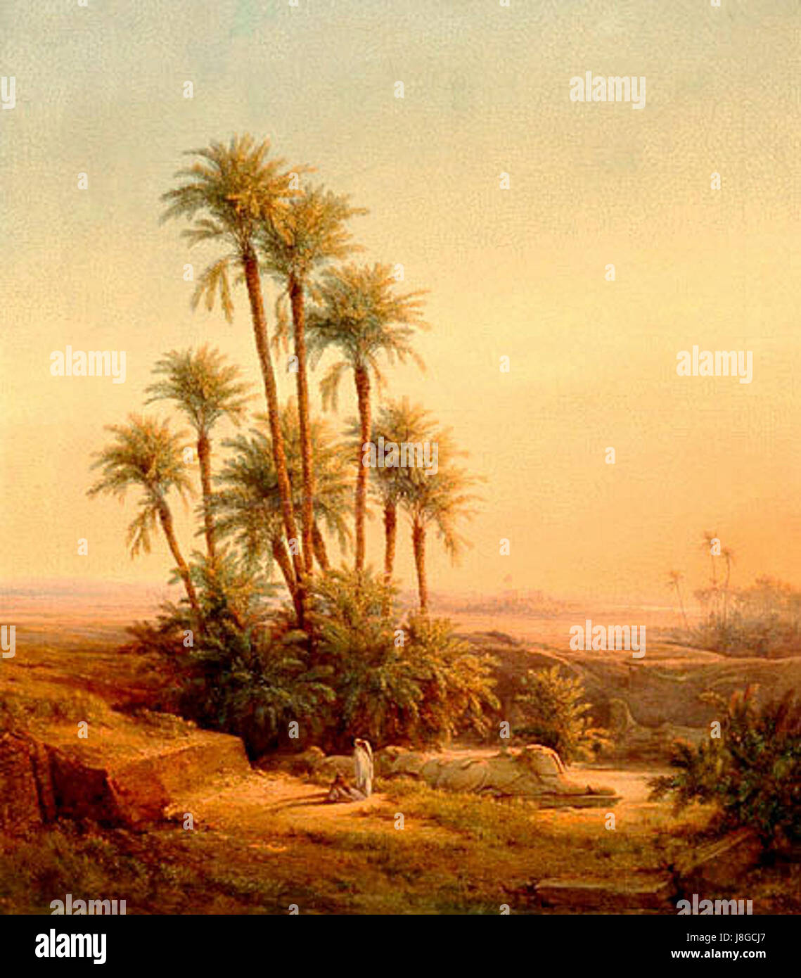 Friedrich Otto Georgi Sphinx Allee von Karnak Stock Photo - Alamy