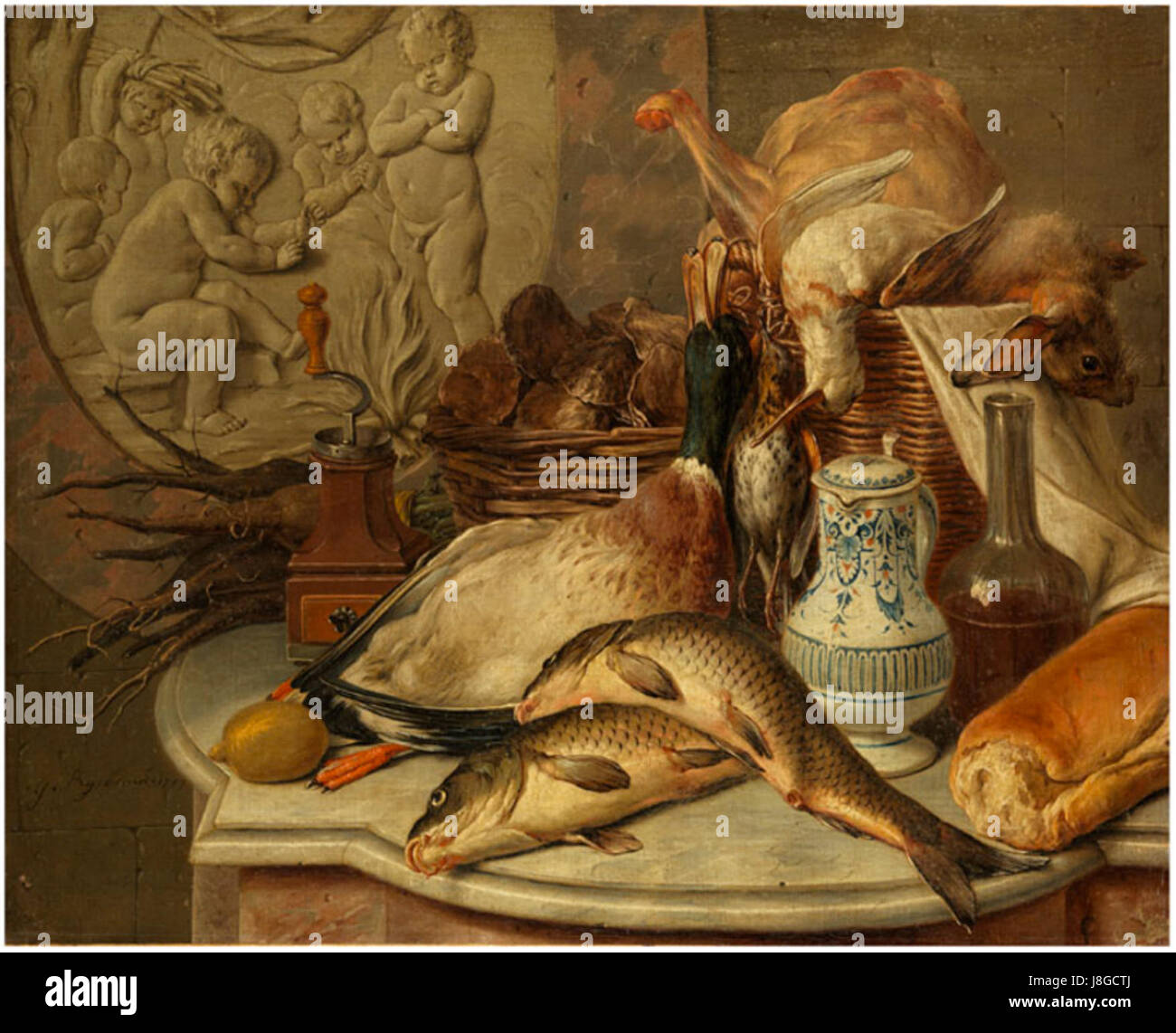 Fish still life depiction hi-res stock photography and images - Alamy