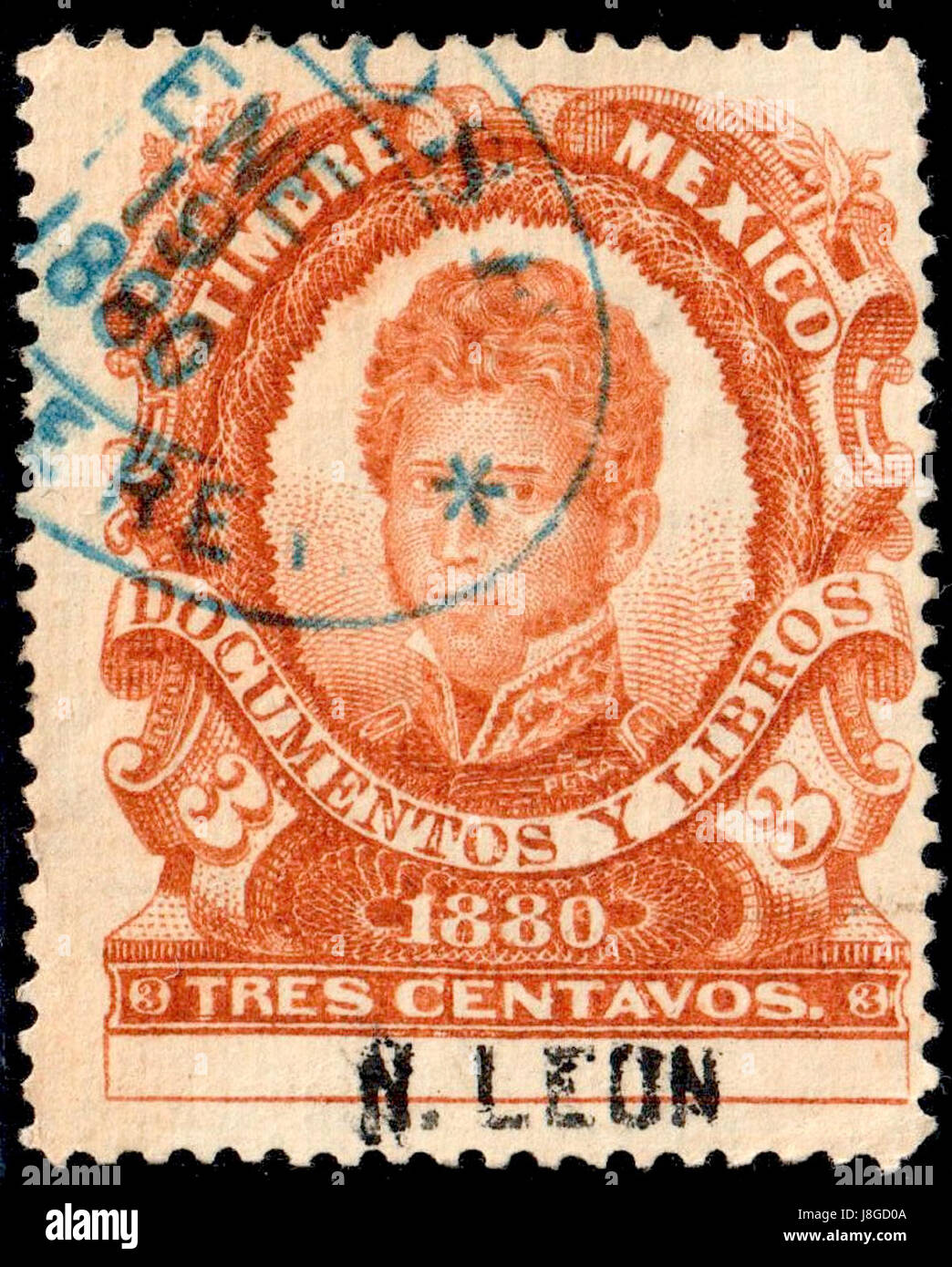 The Mexico 1880 revenue stamp, F73 Leon, is a postal issue that was ...