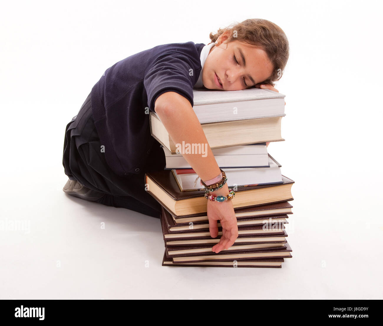 study, education, isolated, teen, blank, european, caucasian, boring ...