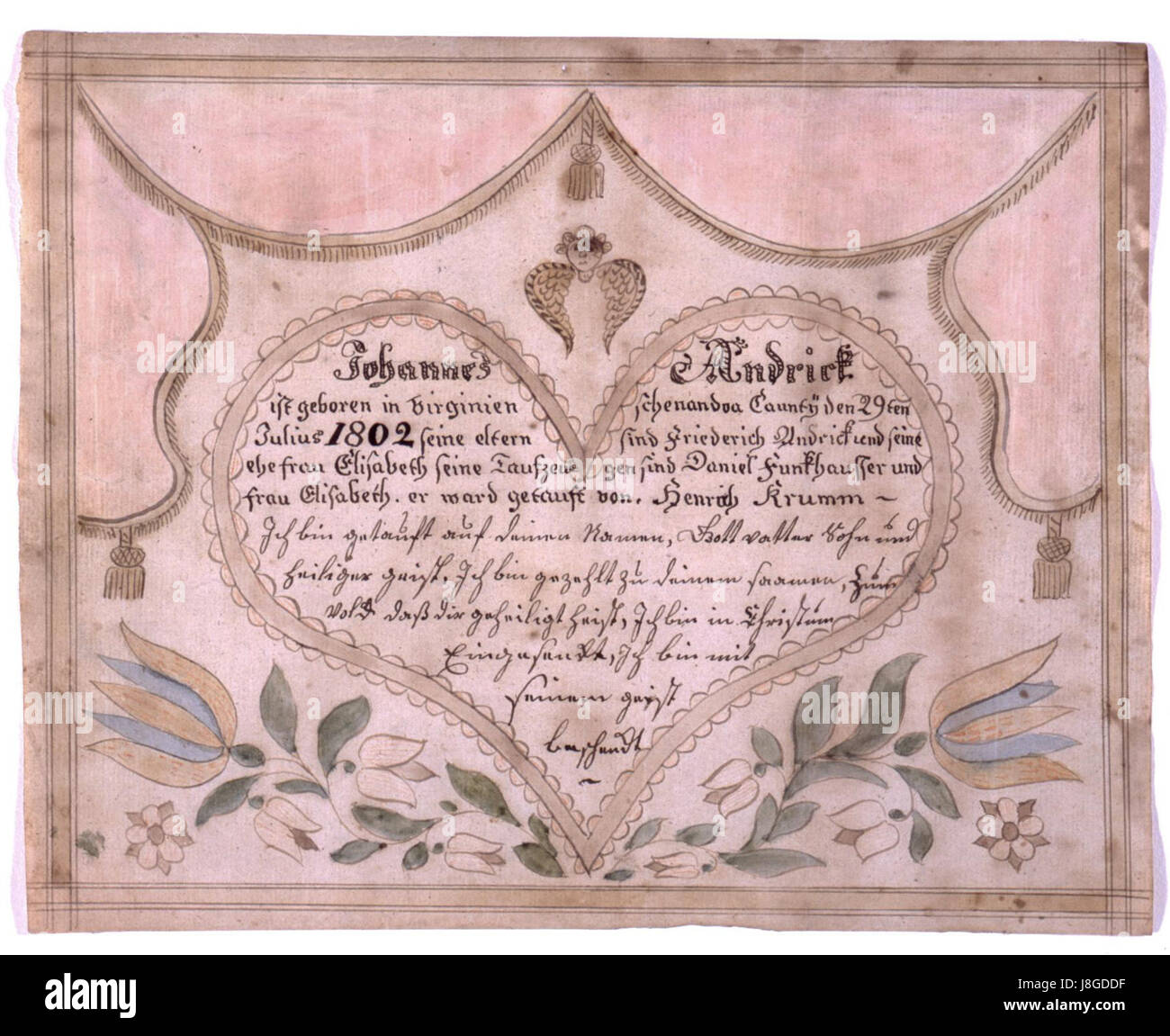 Fraktur is a form of decorative writing originating in Europe and ...