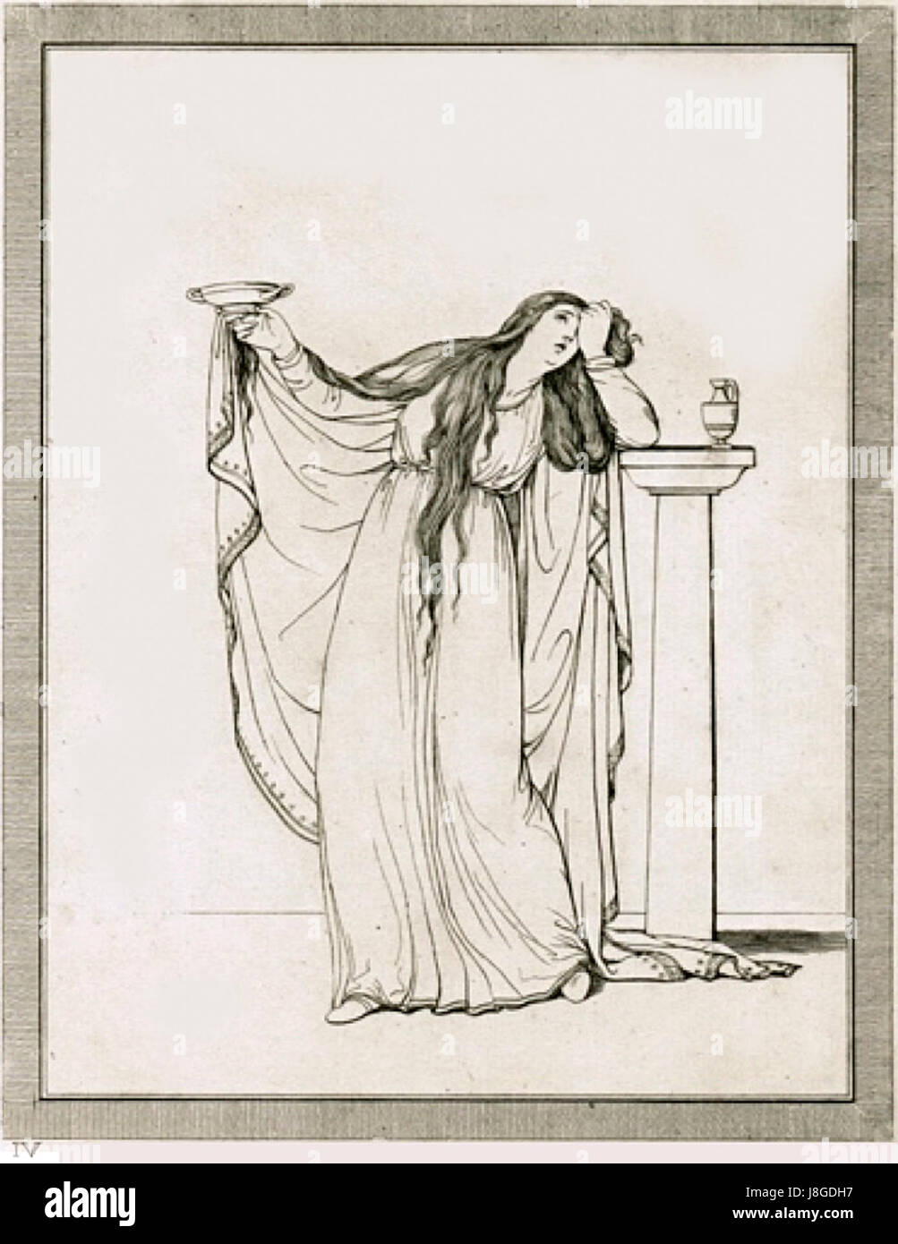 Friedrich Rehberg's 1794 drawing depicts Lady Emma Hamilton in a ...