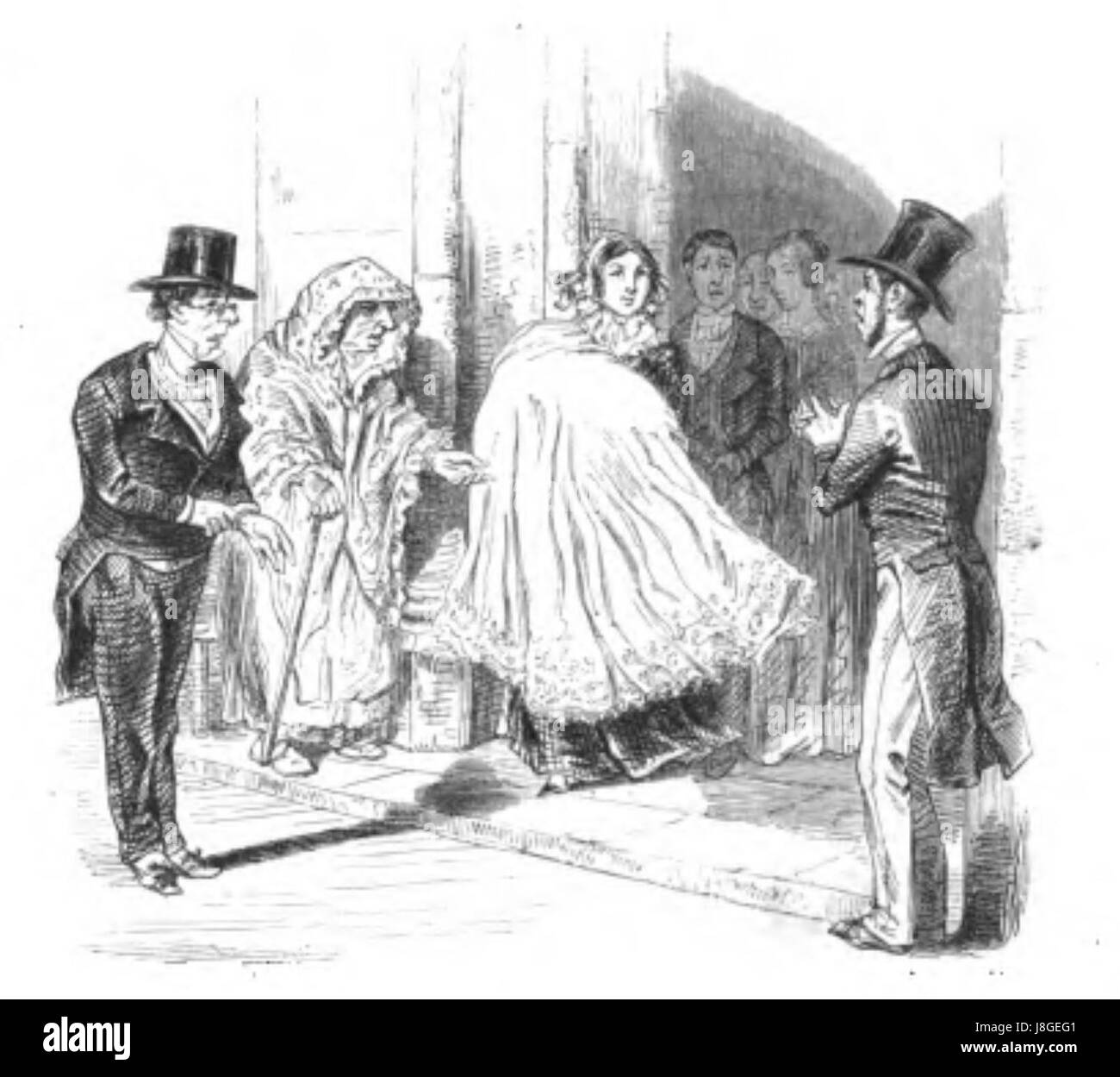 This image is from 'Cent Proverbes' by Grandville, a 19th-century ...