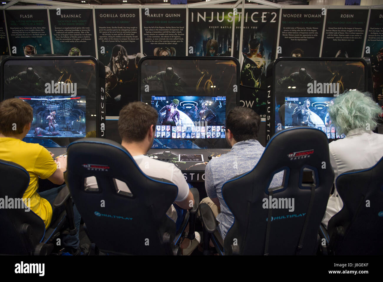 26th May 2017. The 2017 MCM London Comic Con at Excel exhibition centre ...